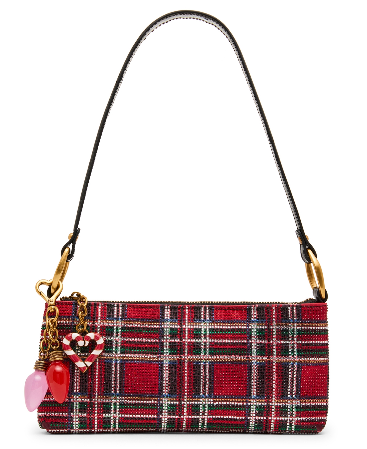 Click here for Betsey Johnson Tartan Rhinestone Medium Shoulder H... prices