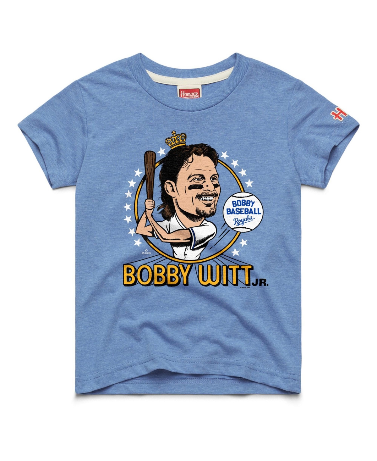 Click here for Homage Big Boys and Girls Bobby Witt Jr. Light Blu... prices