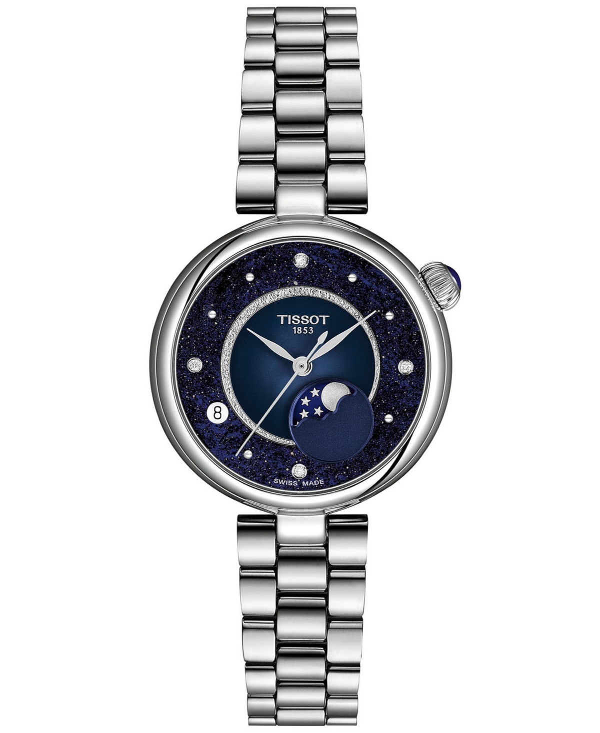 Click here for Tissot Womens Desir Moonphase Quartz Silver-Tone S... prices