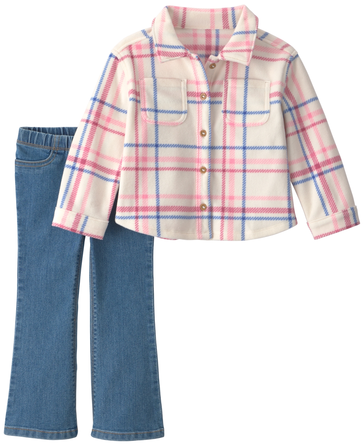 Click here for Carters Baby Girls Plaid Fleece Shirt and Jeans  2... prices