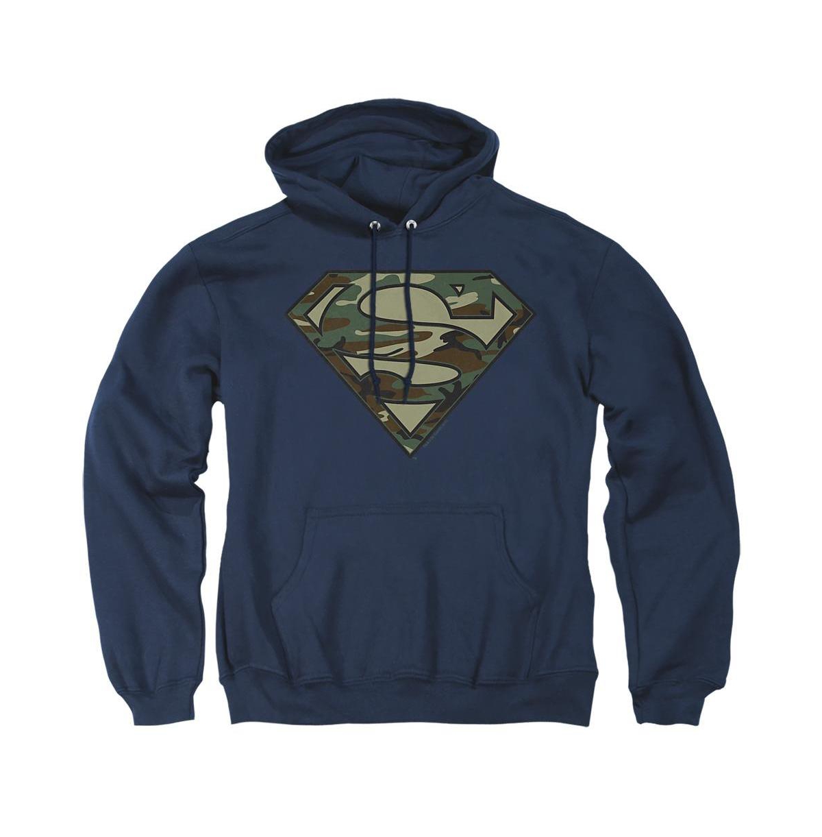 Click here for Superman Mens Camo Graphic Pull-Over Hoodie - Navy prices