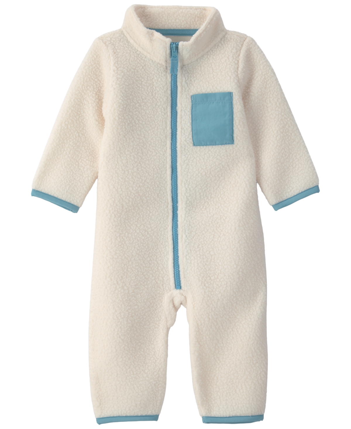 Click here for Carters Baby Boys Color-Block Fleece Jumpsuit - Cr... prices