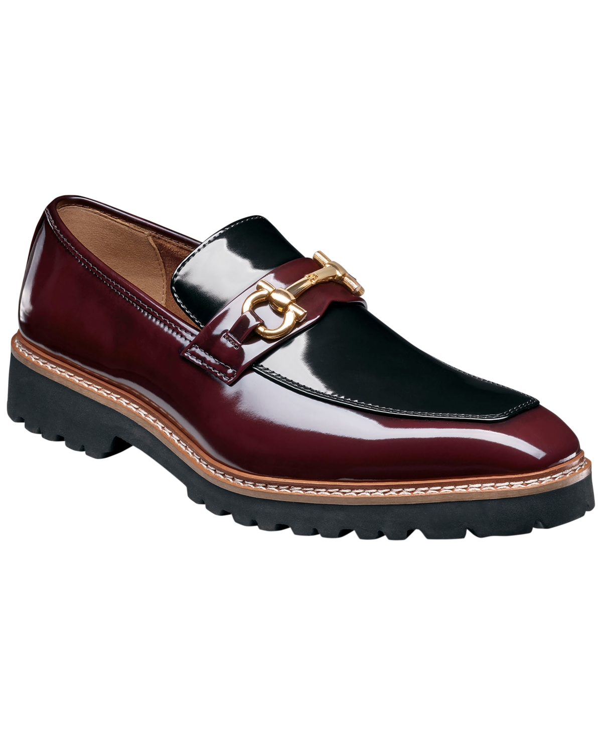 Click here for Stacy Adams Mens Carabello Moc-Toe Loafers - Burgu... prices