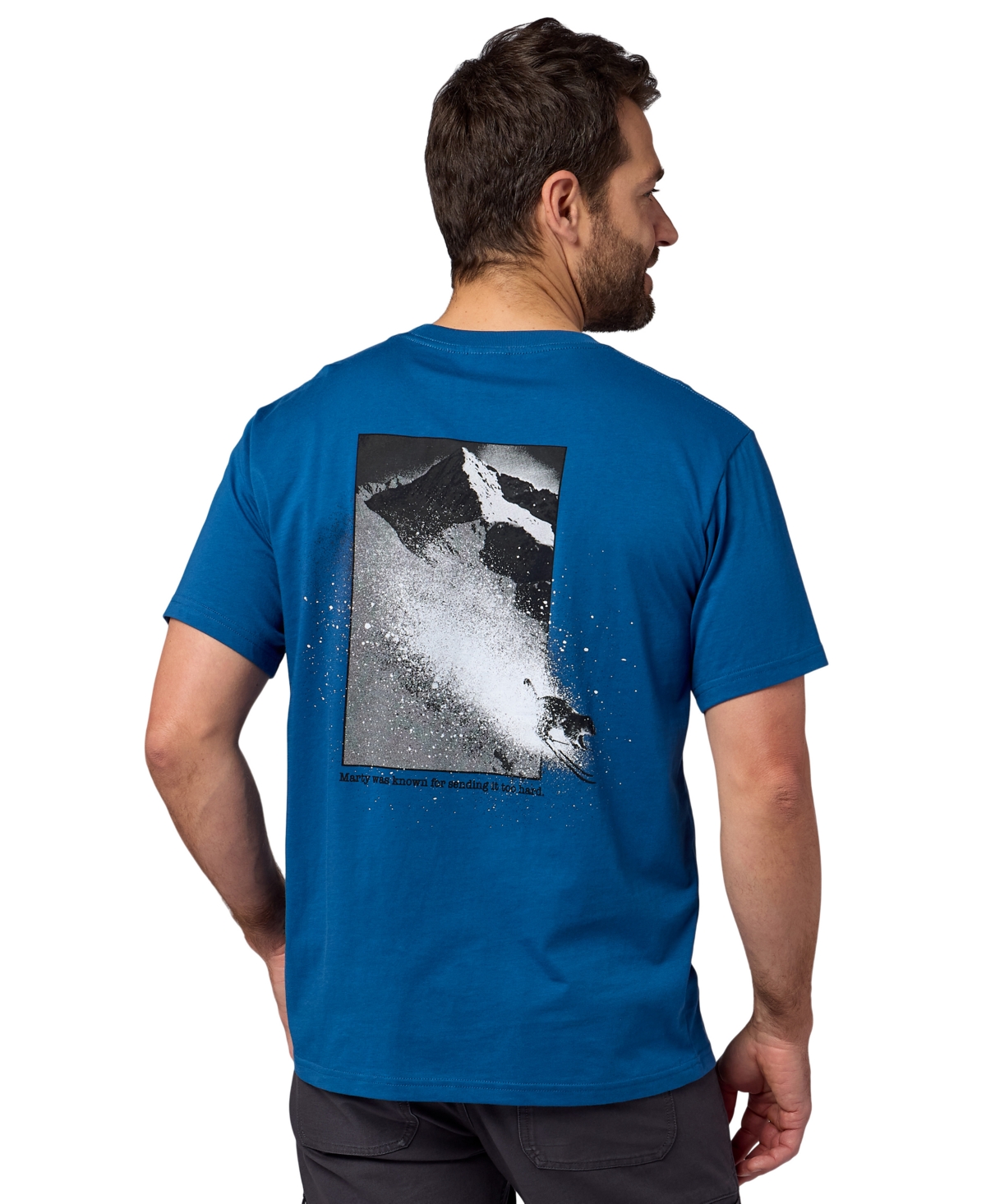 Click here for Marmot Mens Marty Pocket Graphic Regular-Fit T-Shi... prices