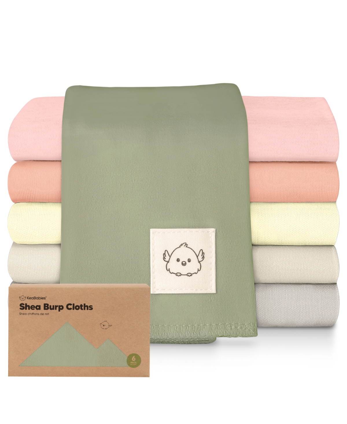 Click here for KeaBabies 6pk Shea Baby Burp Cloths for Baby Boys... prices