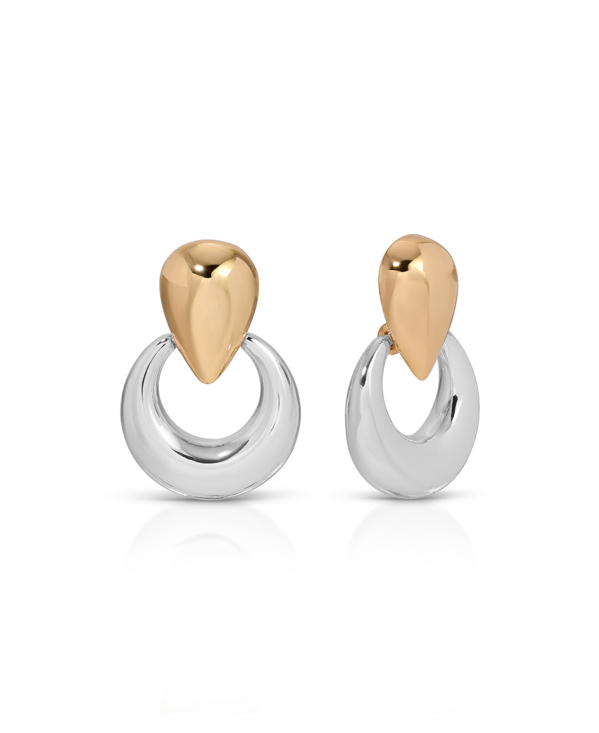 Click here for Ettika Mini Door Knocker Earrings - Silver prices