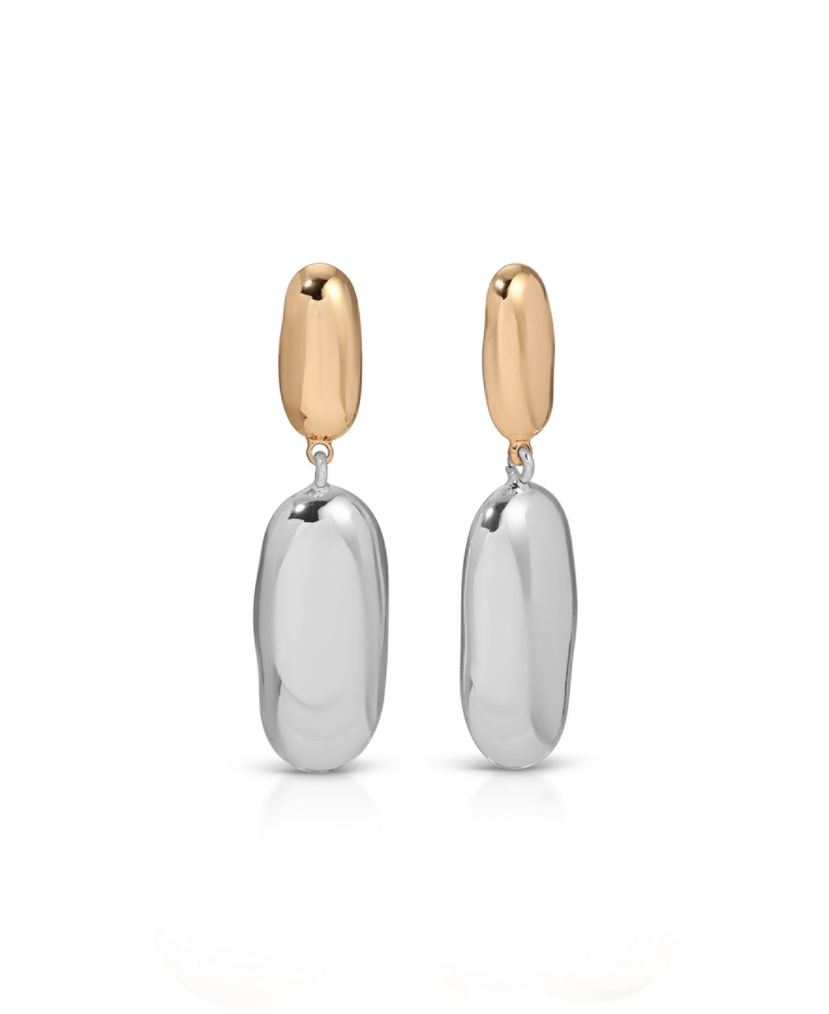 Click here for Ettika Gold Oval Drop Earrings - Silver prices
