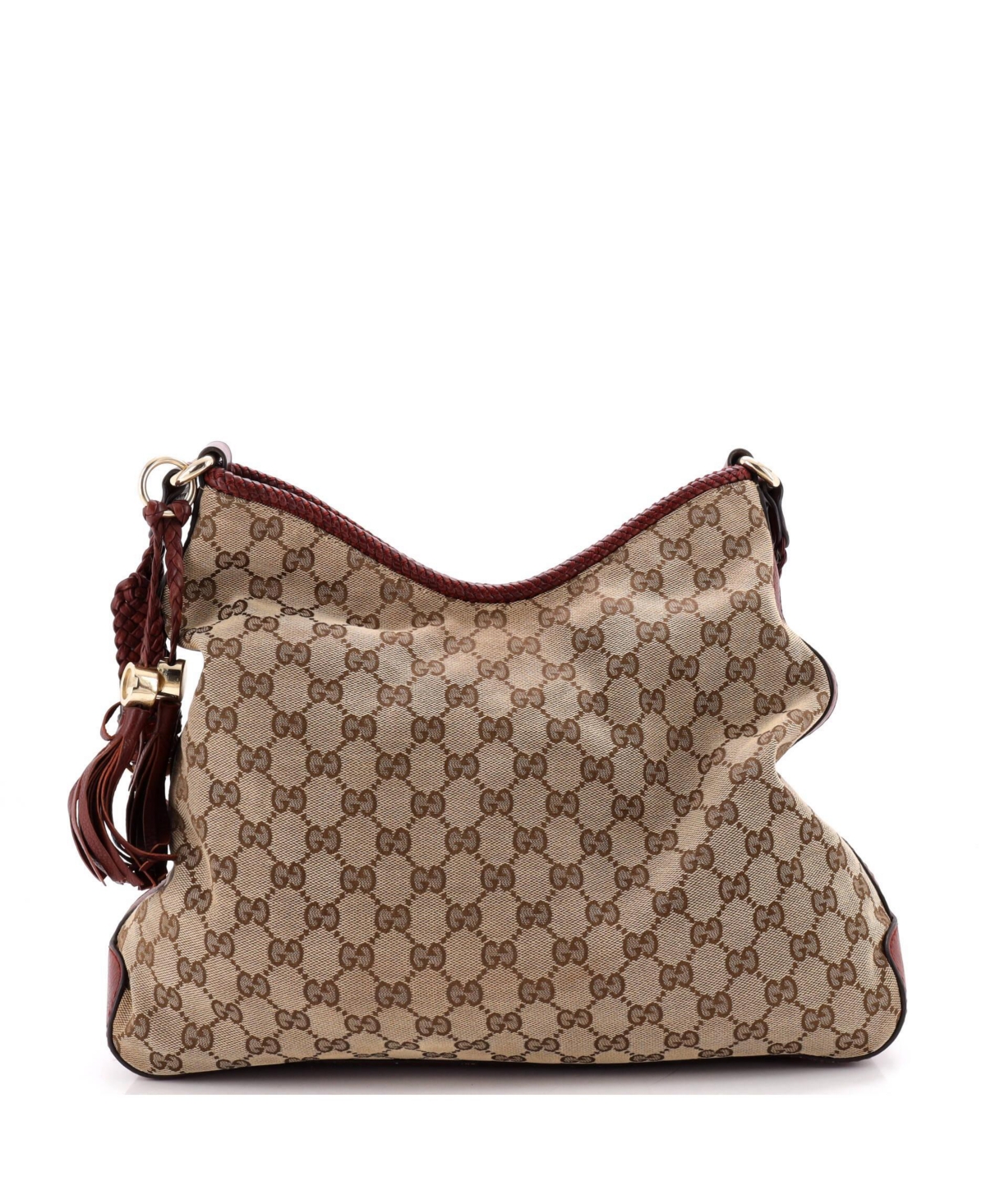 Click here for Pre-Owned Gucci Medium Marrakech Hobo Gg Canvas -... prices