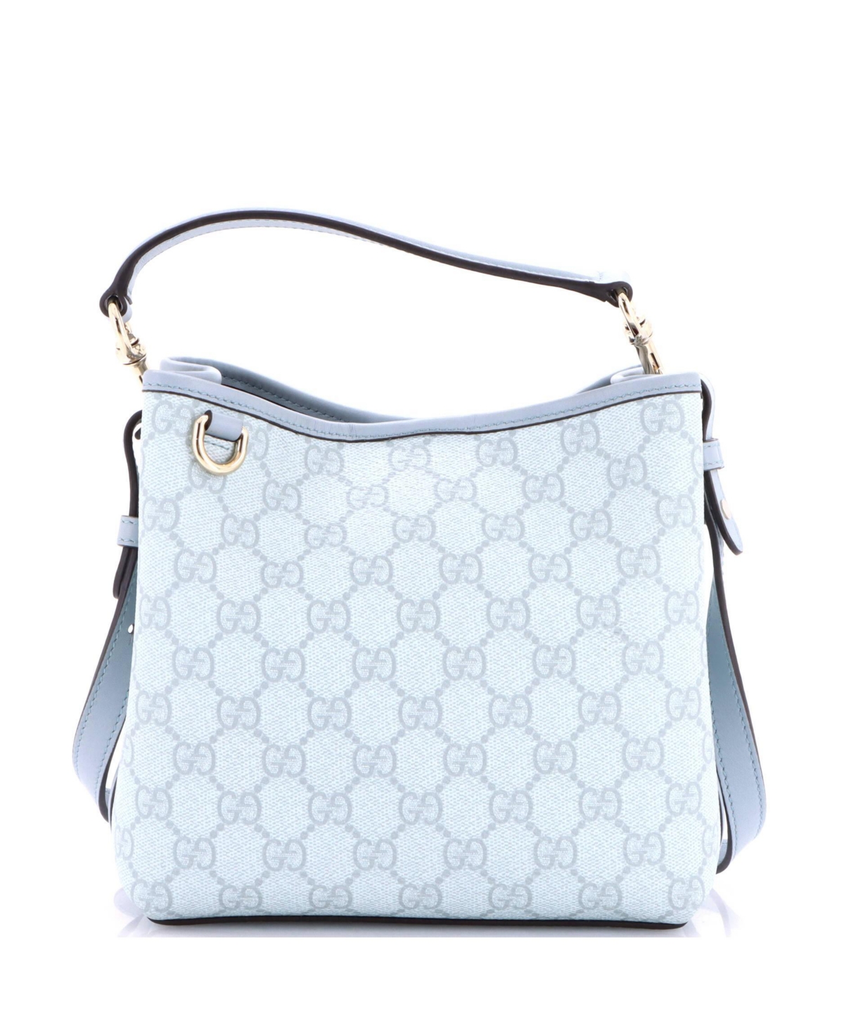 Click here for Pre-Owned Gucci Small Gg Emblem Bucket Bag Gg Coat... prices