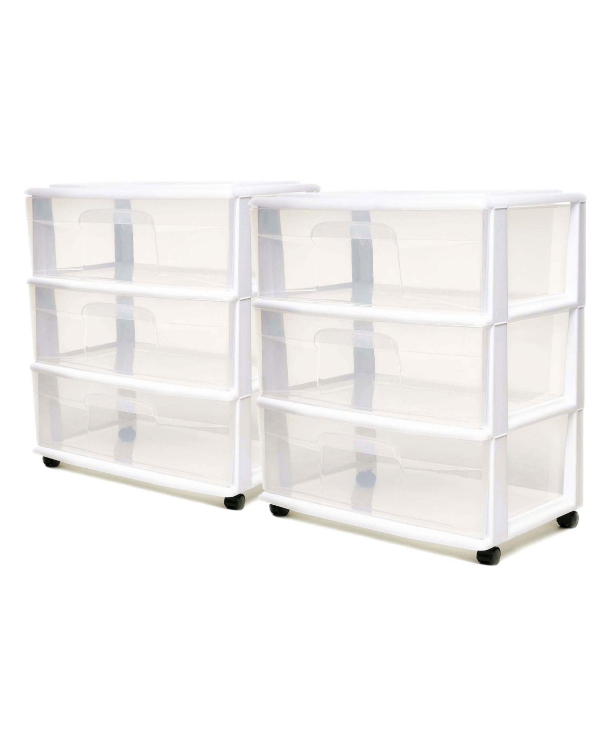 Click here for Homz Plastic 3 Clear Drawer Small Rolling Storage... prices