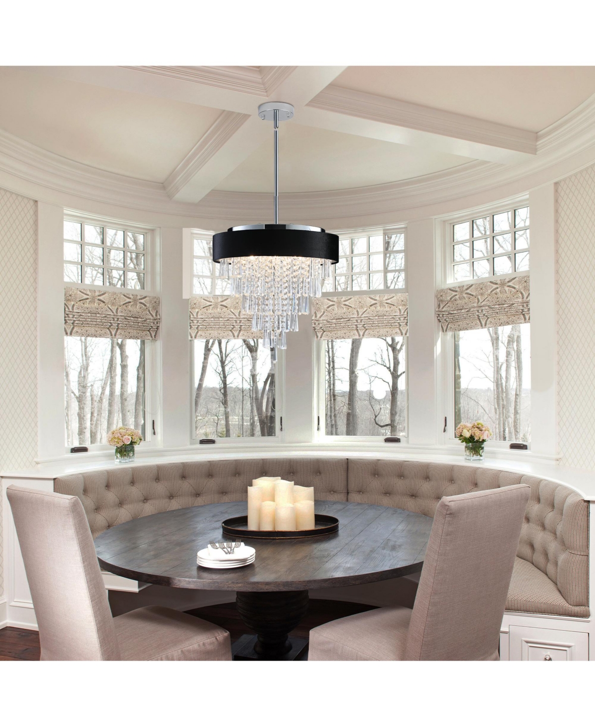 Click here for Clihome 18 Modern Crystal Chandelier with Imitatio... prices