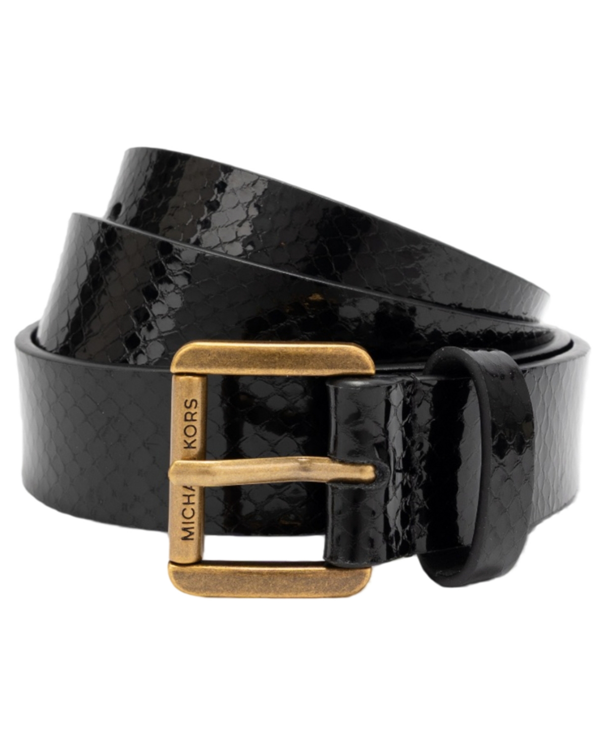 Click here for Michael Michael Kors Antique Gold-Tone Buckle Leat... prices