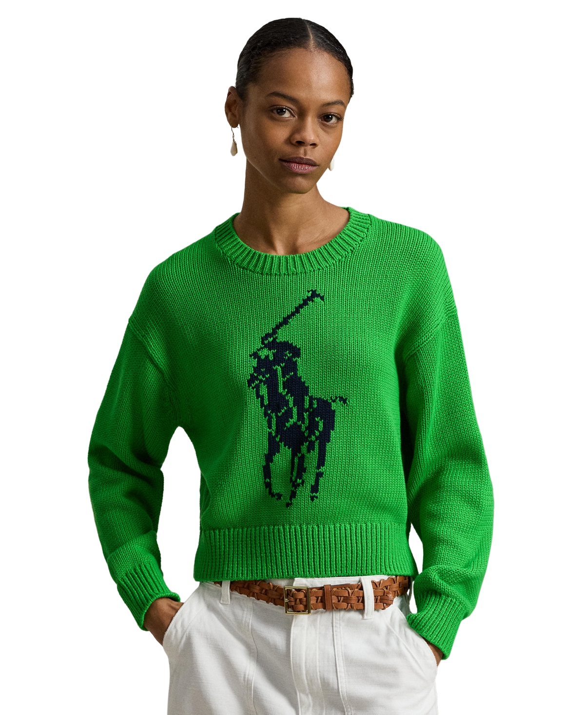 Click here for Polo Ralph Lauren Womens Big Pony Crewneck Sweater... prices
