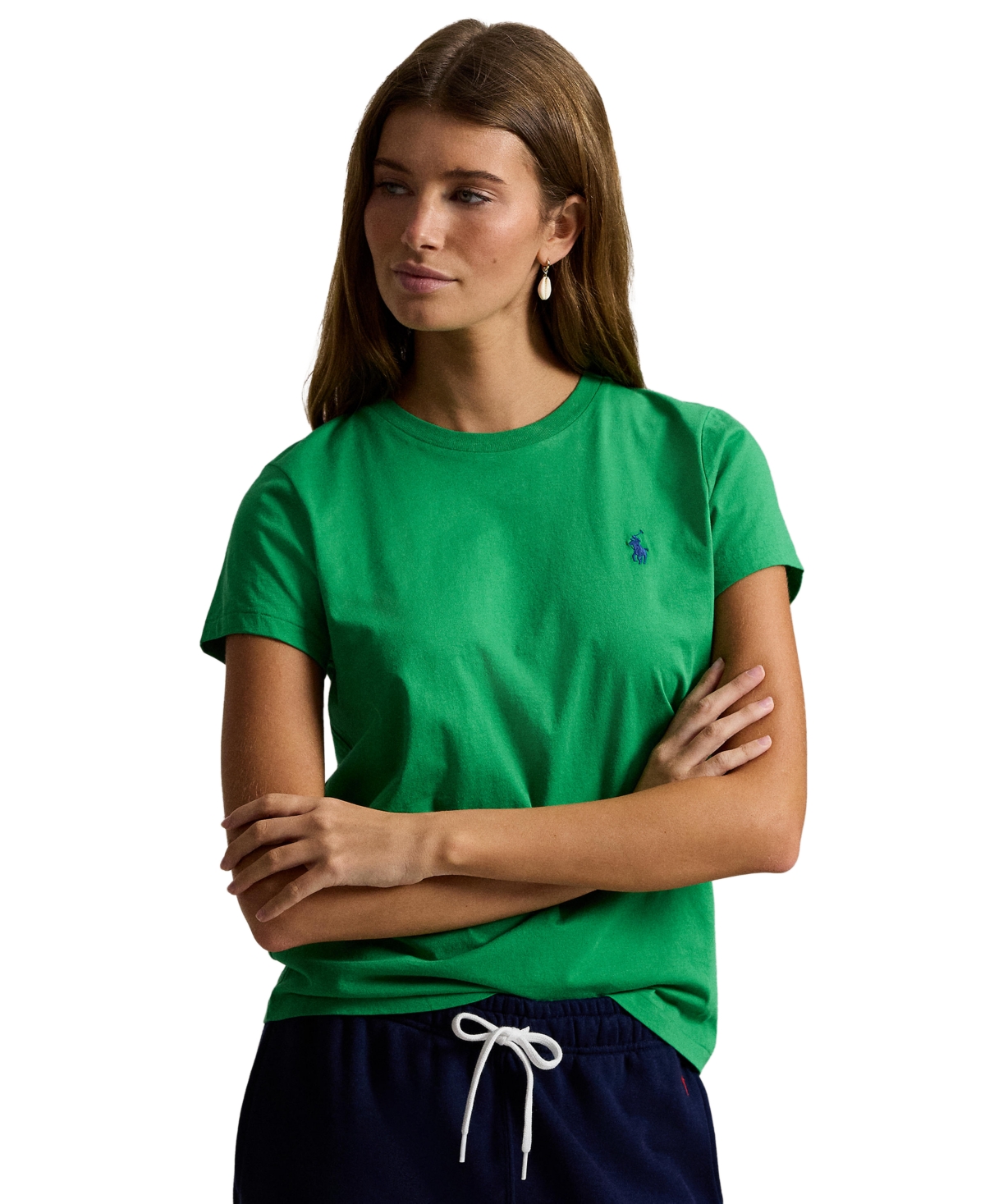 Click here for Polo Ralph Lauren Womens Crew Neck T-Shirt - Brigh... prices
