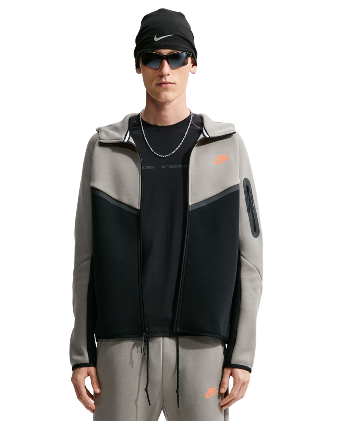 Click here for Nike Mens Tech Fleece Full-Zip Windrunner Logo Hoo... prices