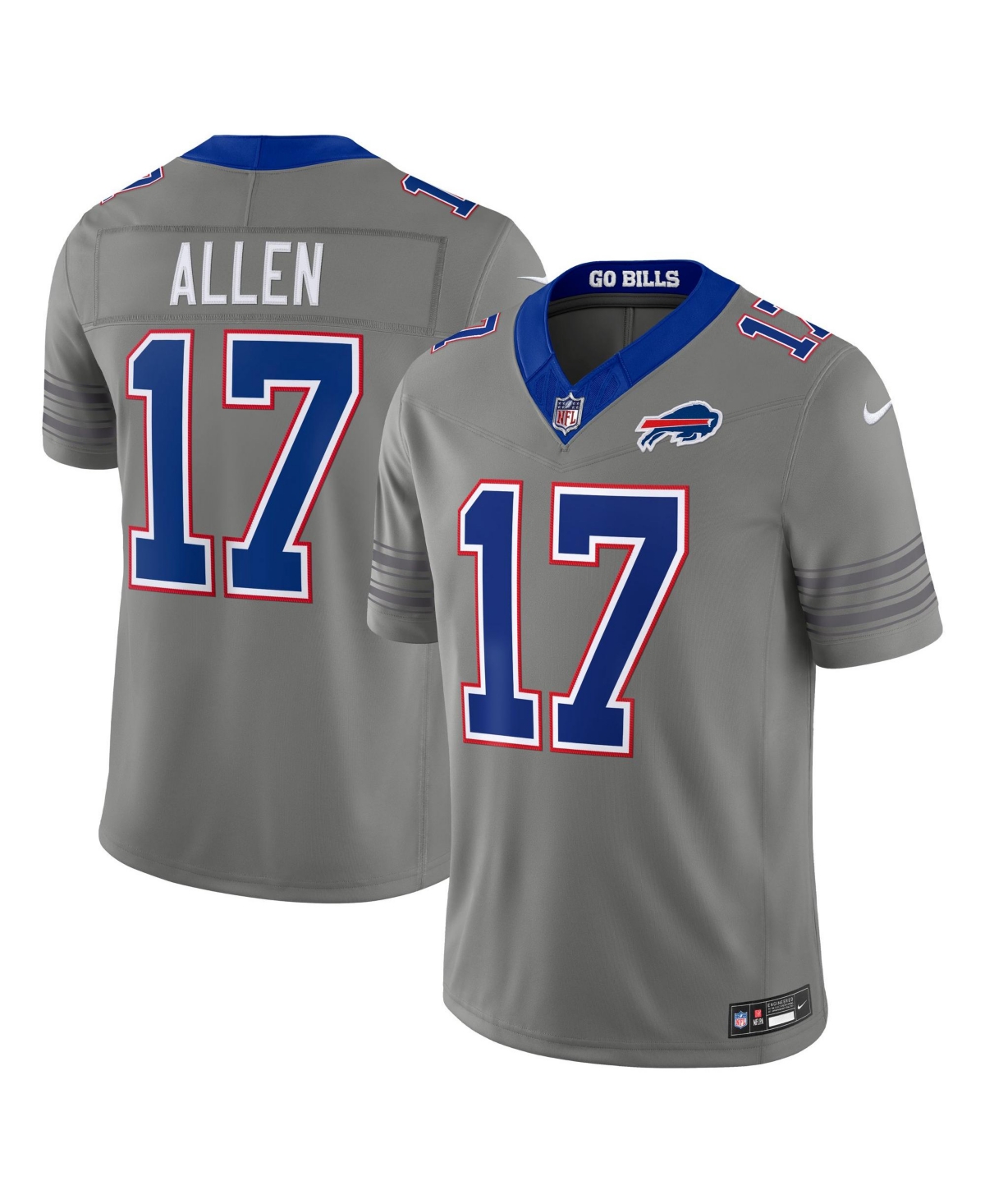 Click here for Nike Mens Josh Allen Gray Buffalo Bills Nickel Cit... prices