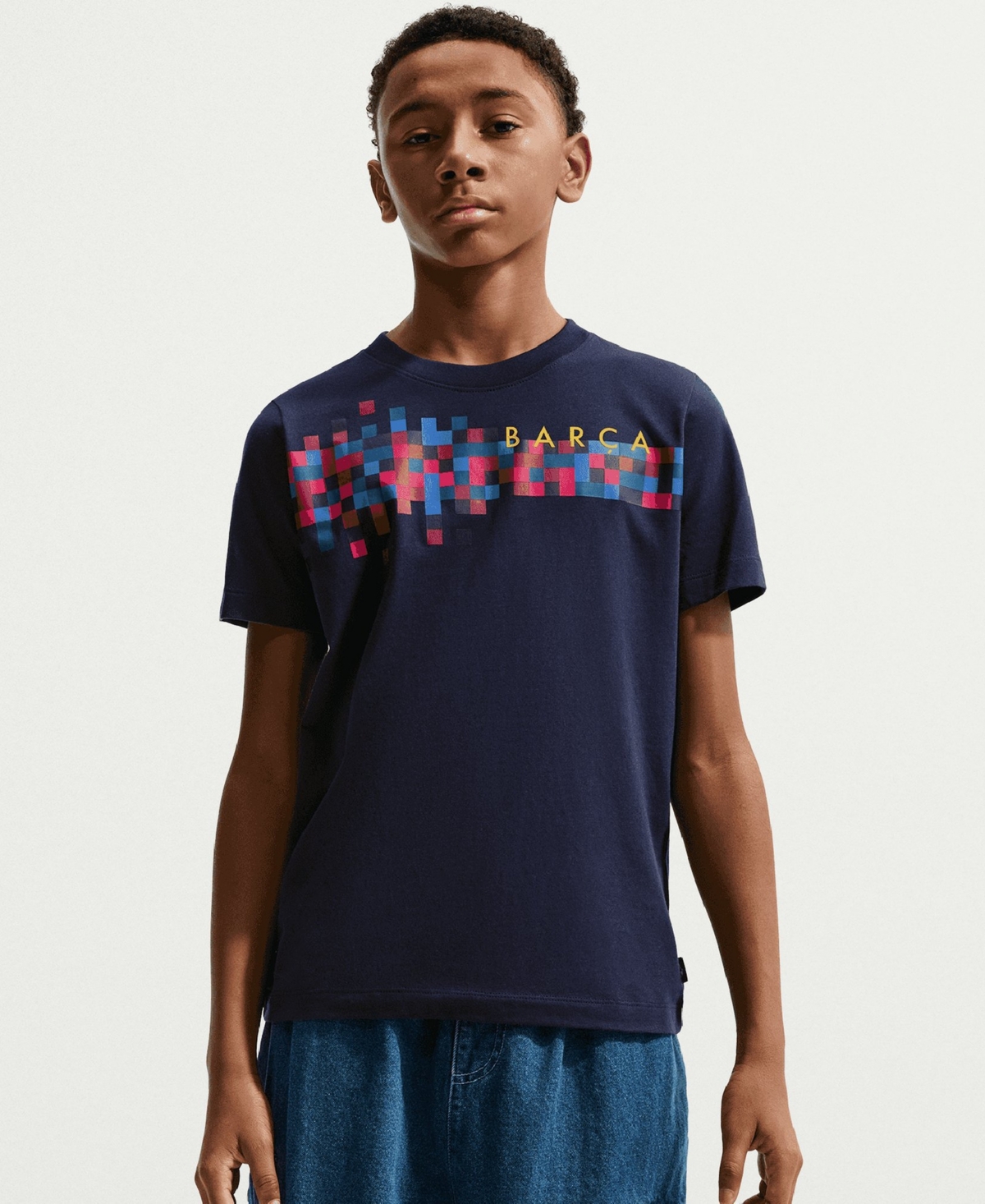 Click here for Nike Big Boys and Girls Navy Barcelona Barca T-Shi... prices