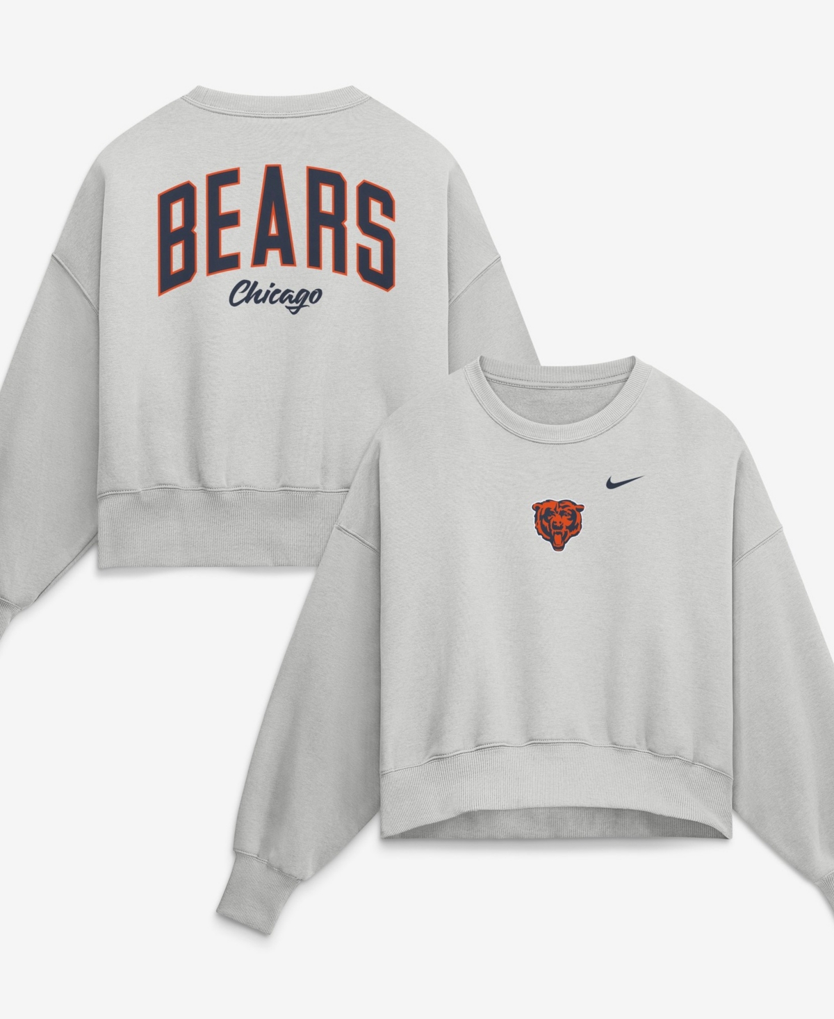 Click here for Nike Womens Gray Chicago Bears Oversized Primetime... prices