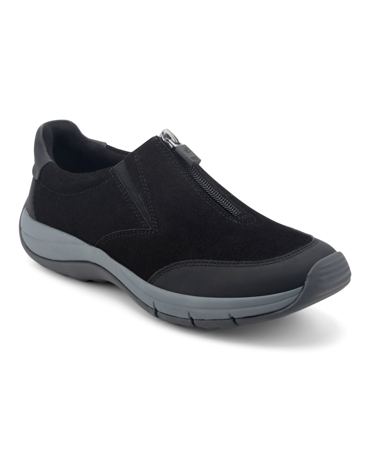 Click here for Easy Spirit Womens Brynlee Zip-Up Shoes - Black prices