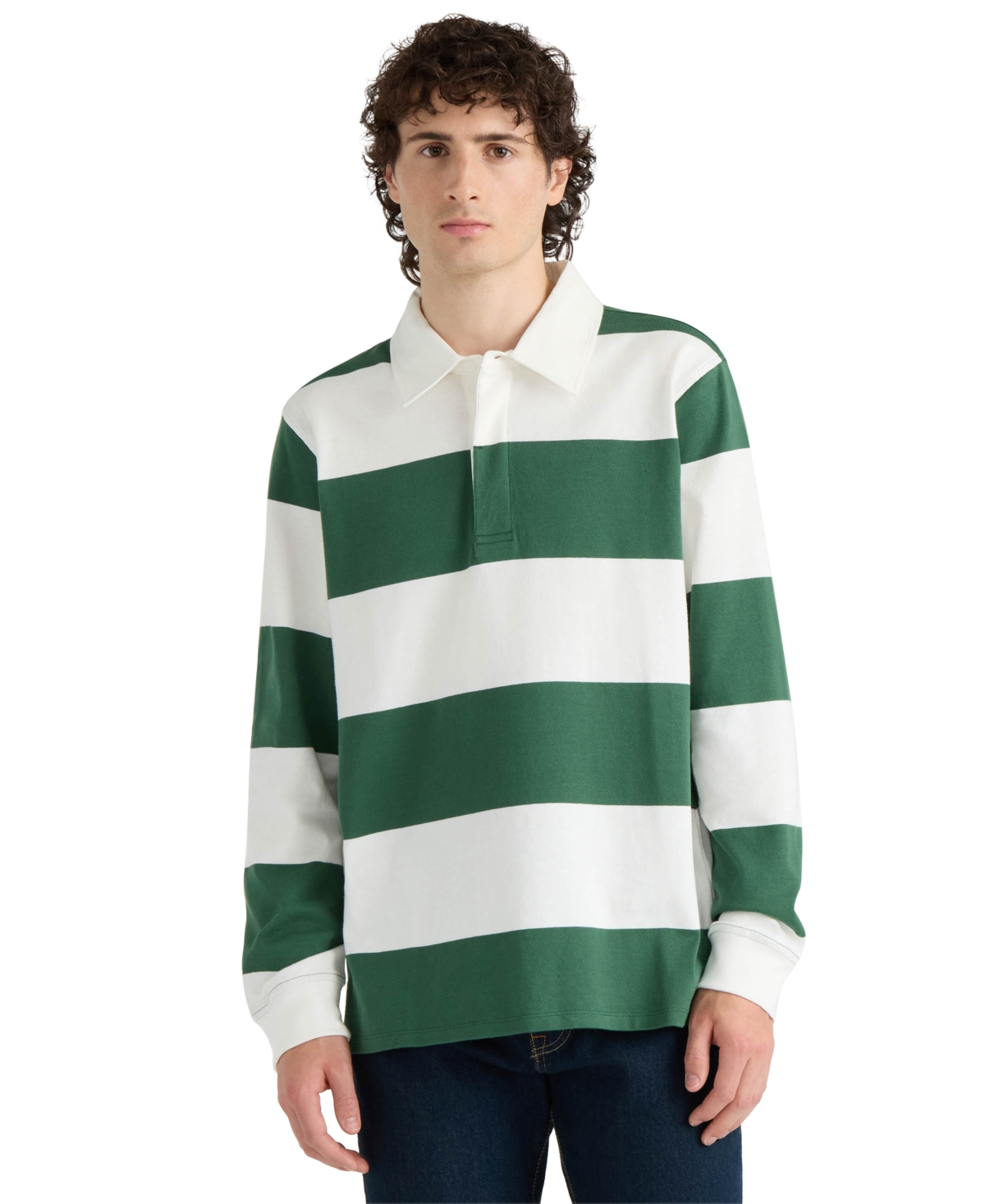 Click here for Hunter Mens Randy Long-Sleeve Rugby-Stripe Cotton... prices