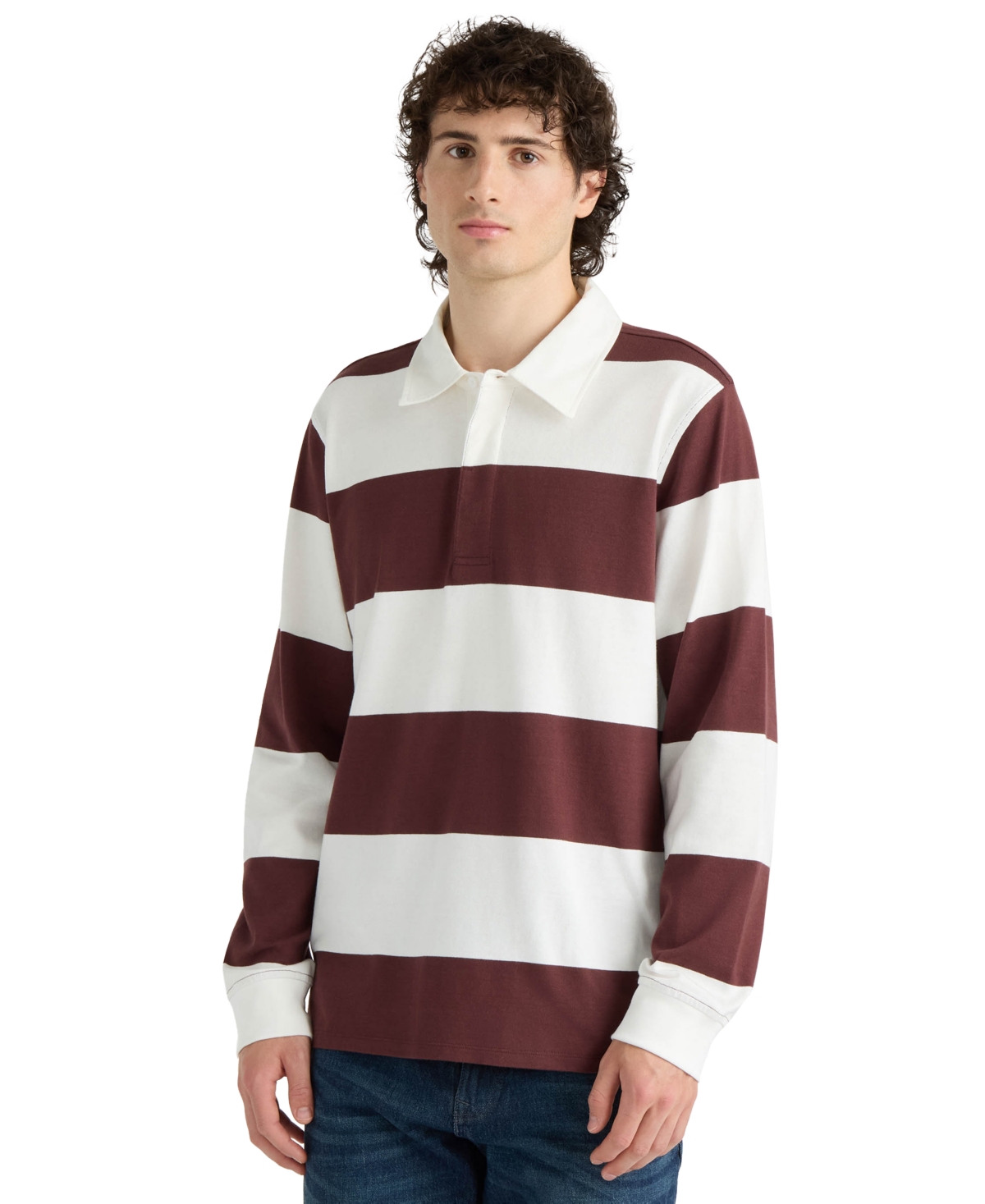 Click here for Hunter Mens Randy Long-Sleeve Rugby-Stripe Cotton... prices
