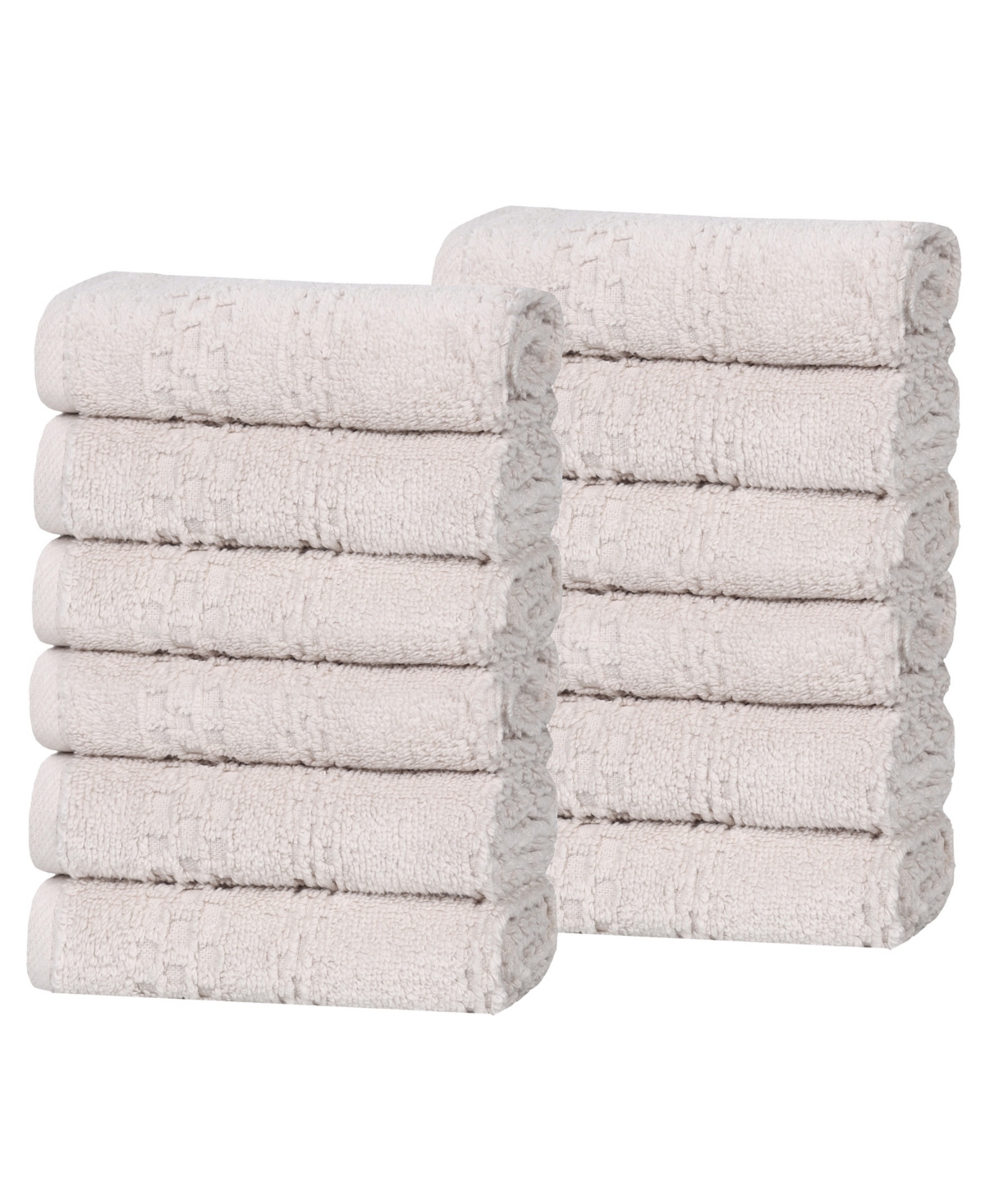 Click here for Superior Playa Cotton 12-Piece Washcloth Set - Sil... prices