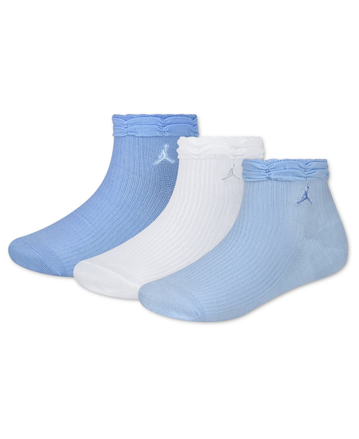 Click here for Jordan Girls 9-11 Scrunchie Ankle Socks  3-Pack -... prices