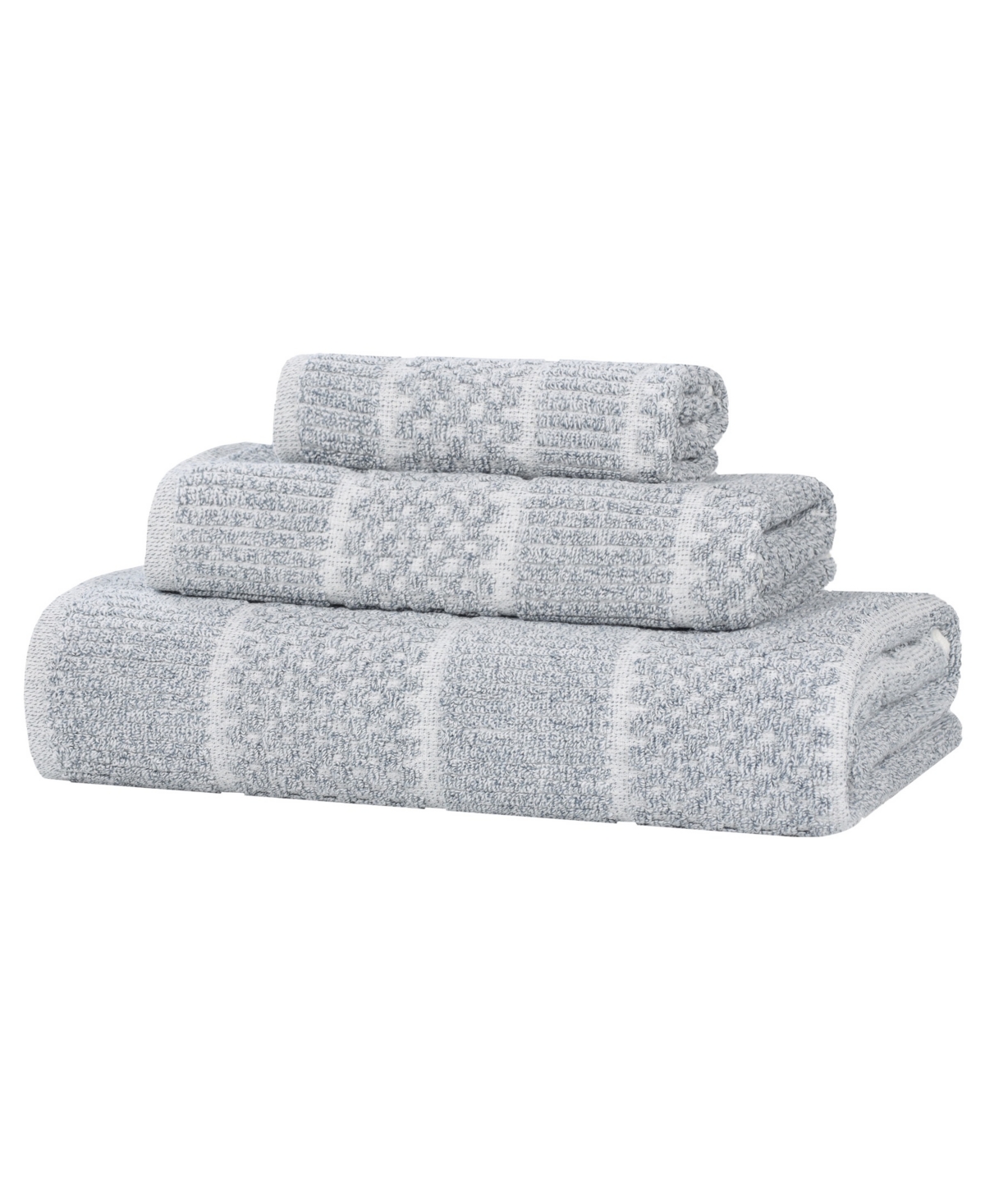 Click here for Superior Naples Cotton 3-Piece Towel Set - Denim B... prices