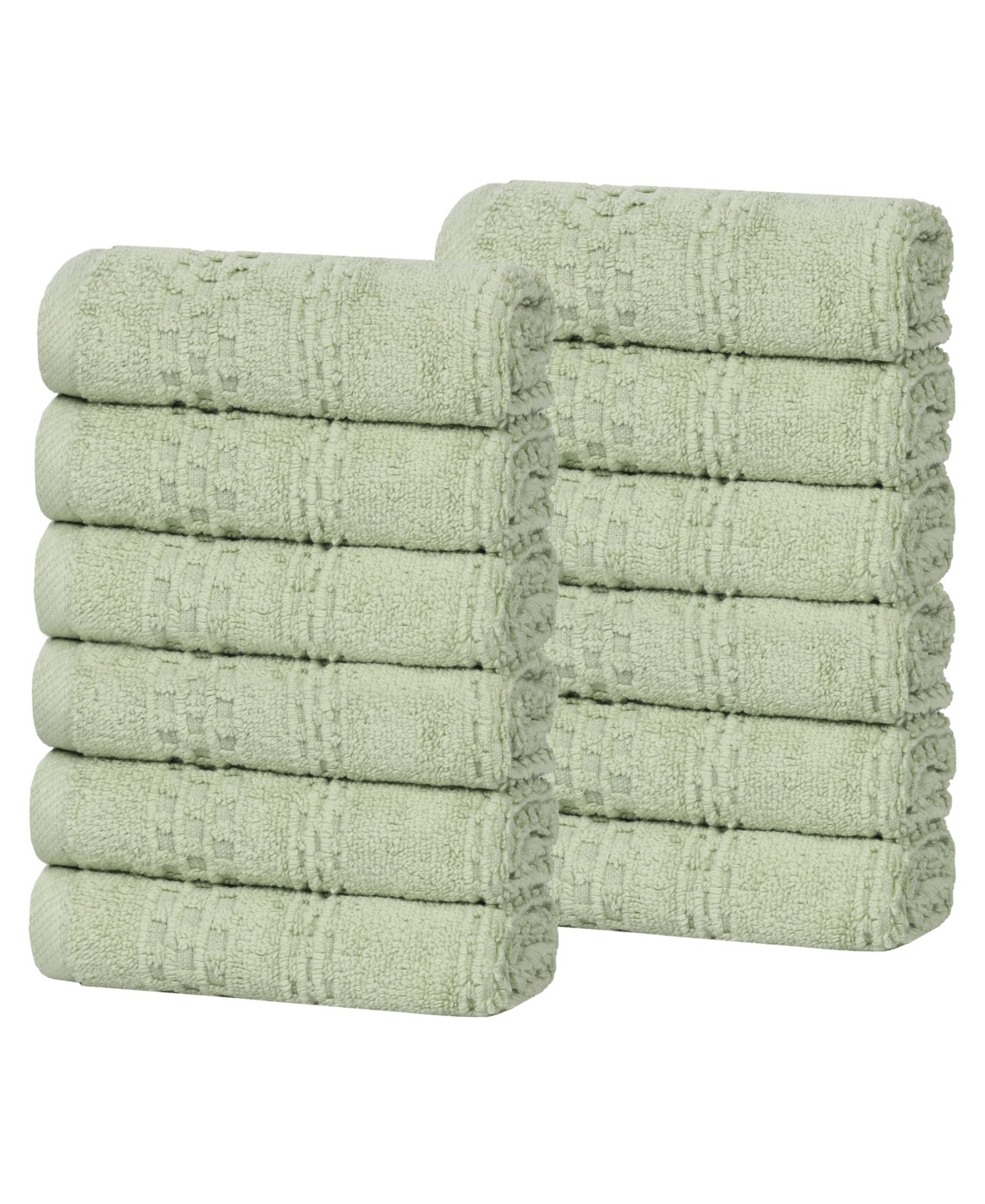 Click here for Superior Playa Cotton 12-Piece Washcloth Set - Gre... prices