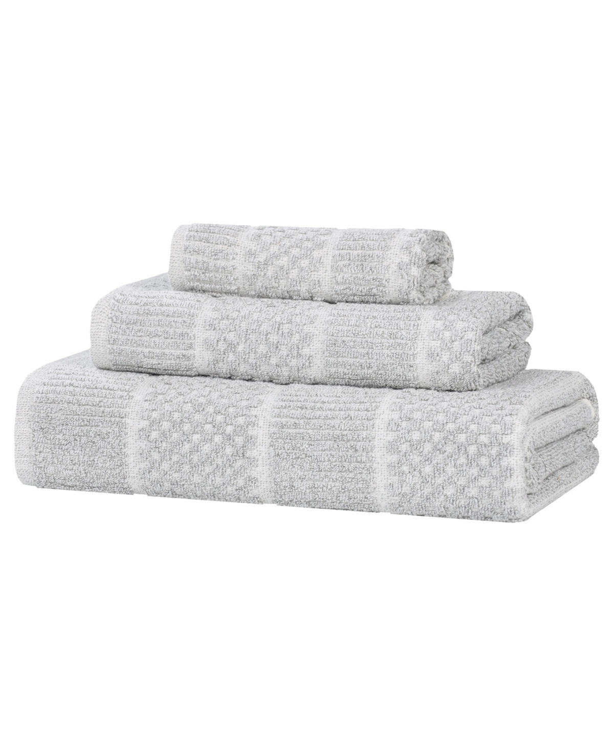 Click here for Superior Naples Cotton 3-Piece Towel Set - Platinu... prices