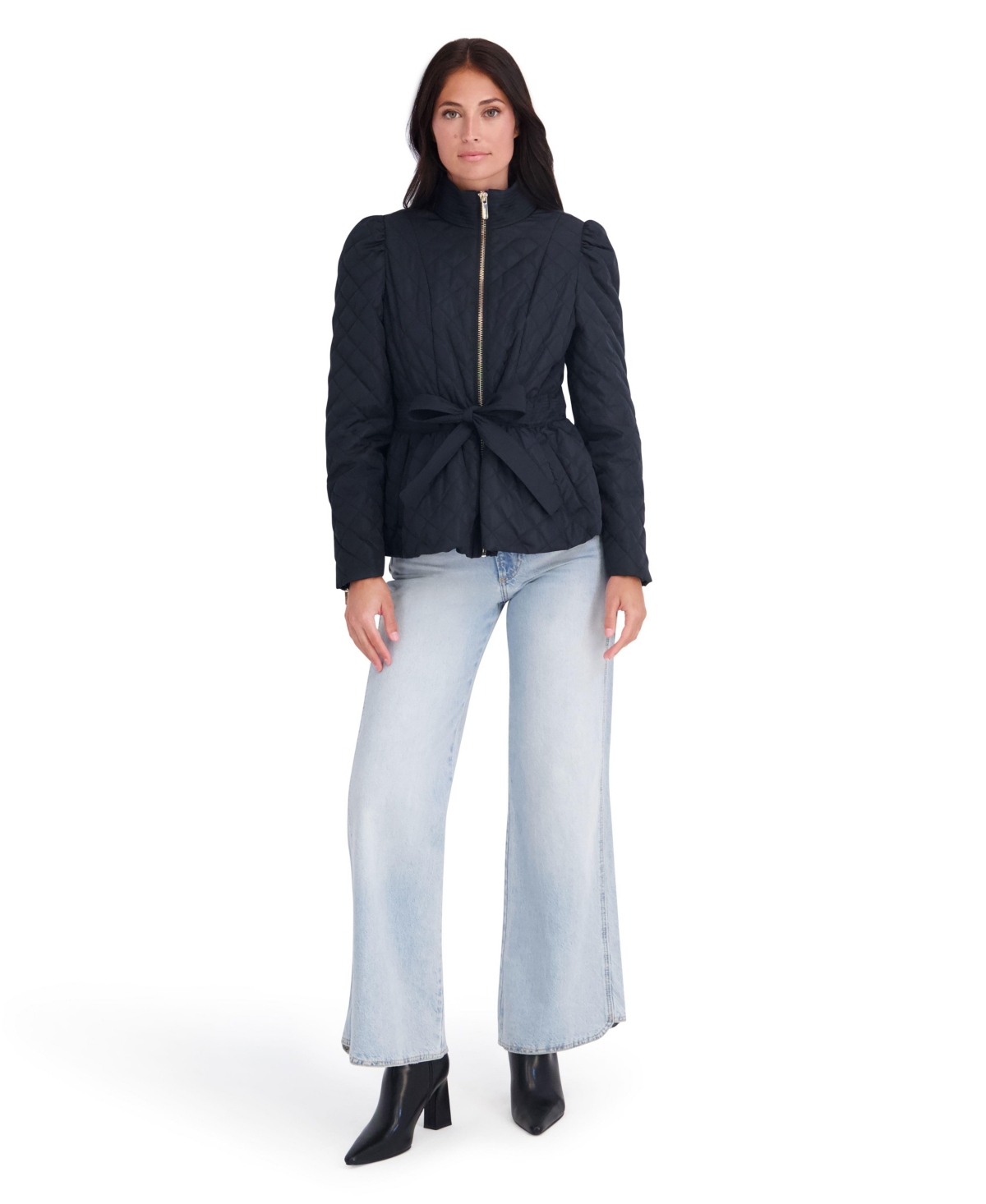Click here for Kensie Womens Hooded Faux Wool Coat With Belt And... prices