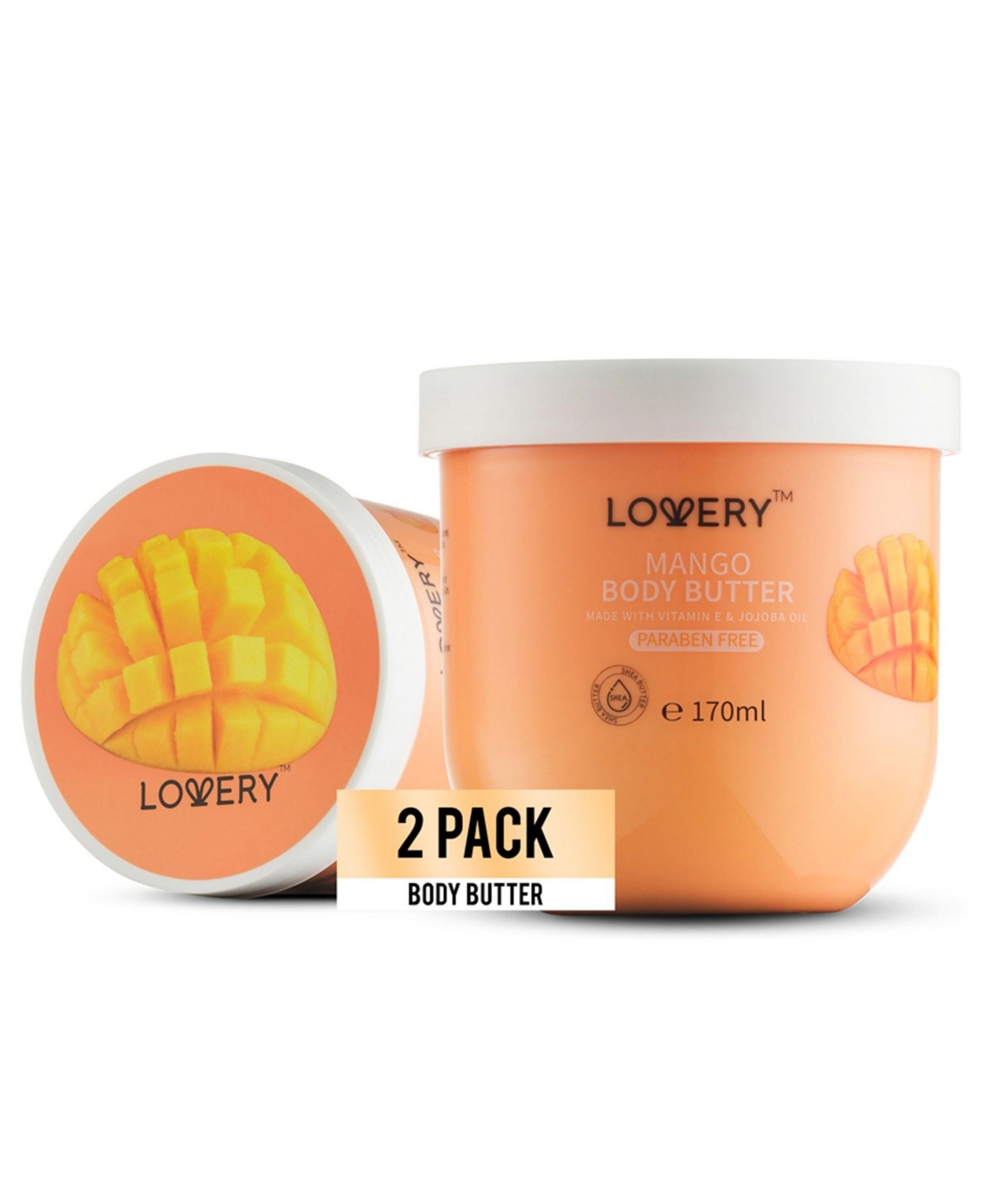 Click here for Lovery Mango Whipped Body Butter  2-Pack Shea Crea... prices