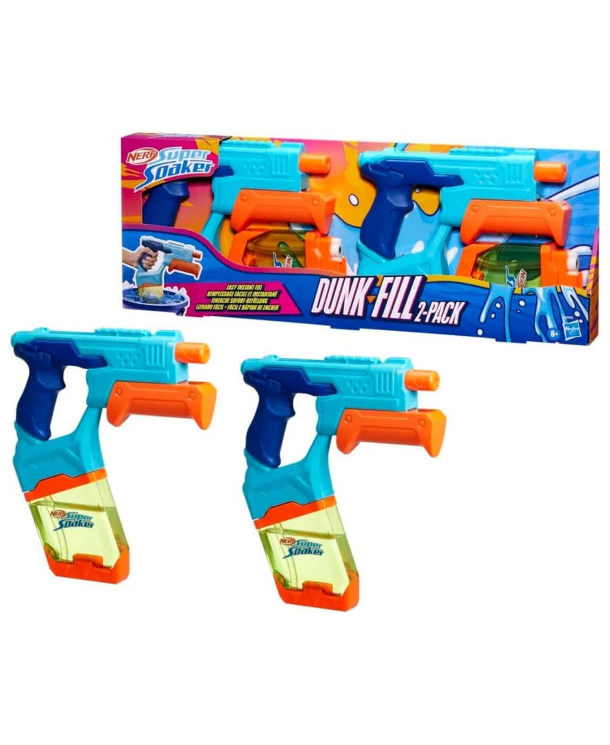 Click here for Nerf Super Soaker Dunk-Fill 2-Pack Pump-Action Wat... prices