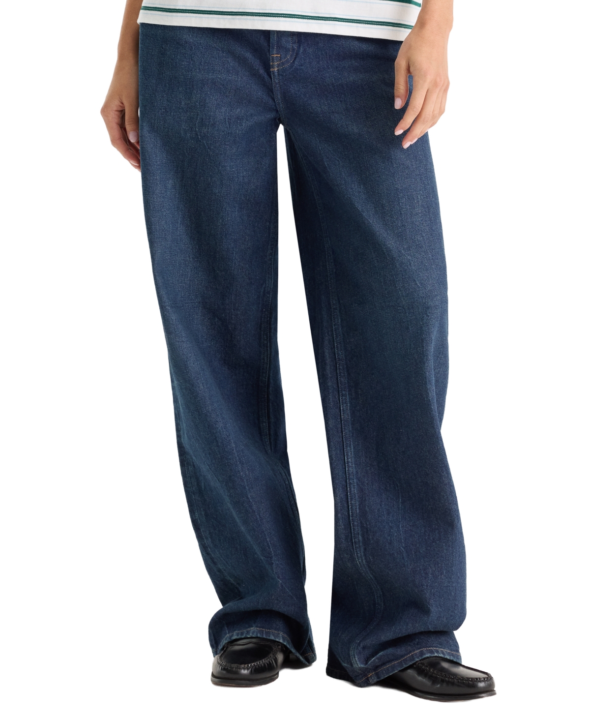Click here for Good American Womens Vintage Wide High-Waisted Jea... prices