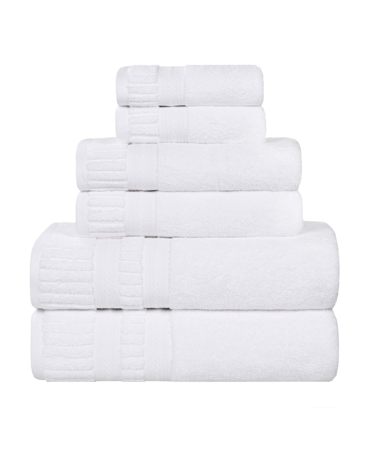 Click here for Superior Venice Cotton 6-Piece Towel Set - White prices