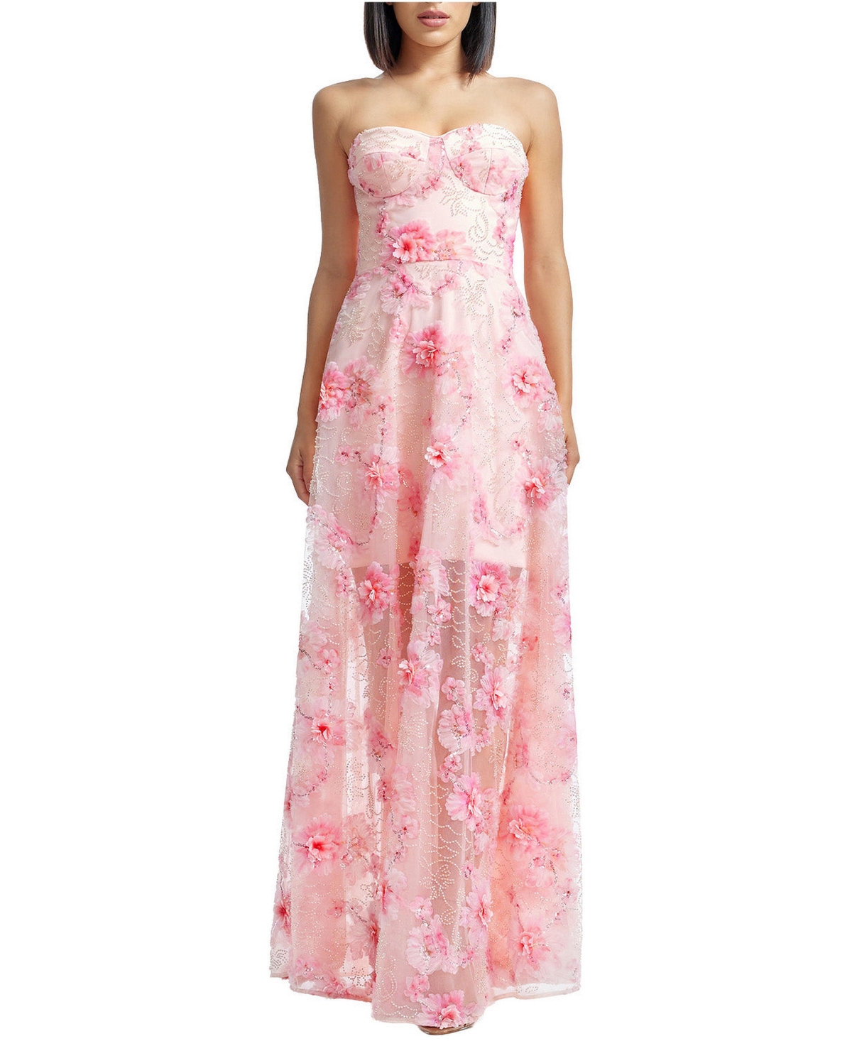 Click here for Dress The Population Womens Connor Strapless Sweet... prices