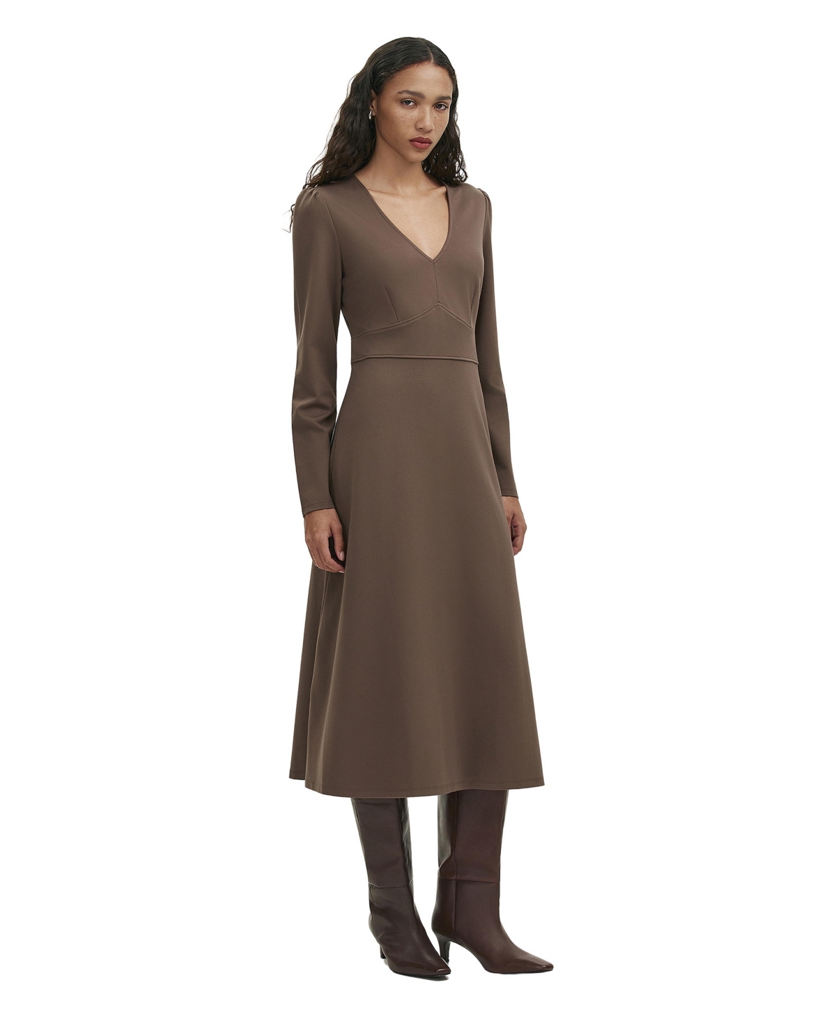 Click here for Finery London Womens Seraphina Ponte Jersey V-Neck... prices