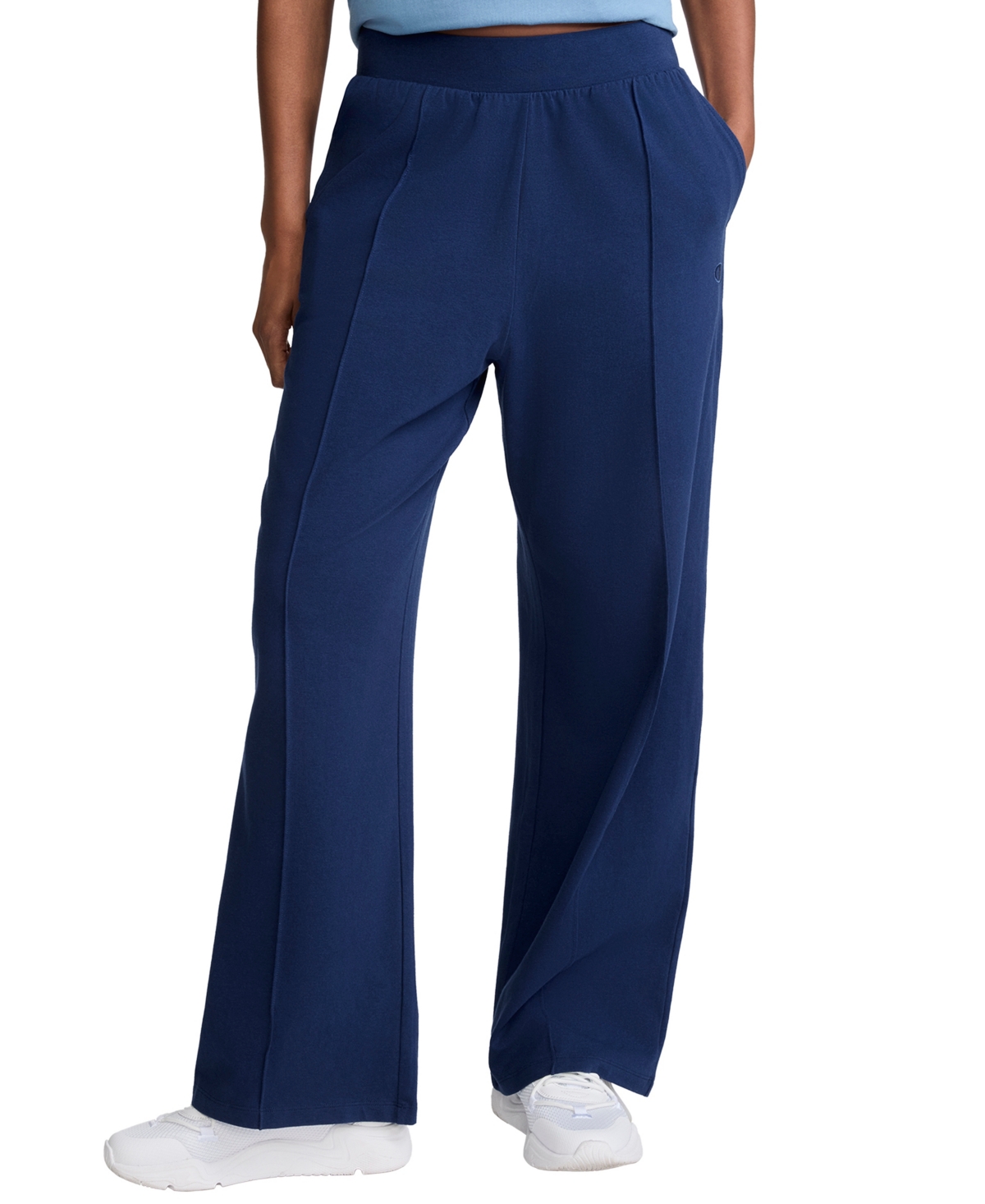 Click here for Champion Womens Wide-Leg Pull-On Pants - Blue Dept... prices