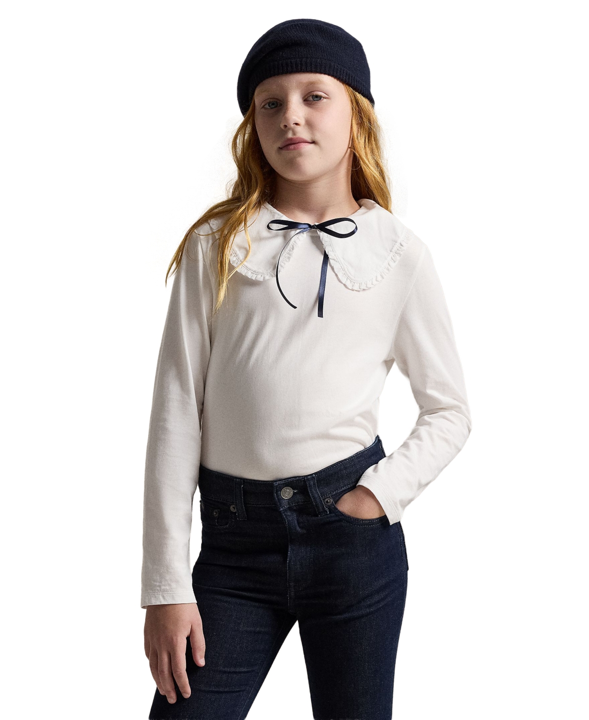 Click here for Polo Ralph Lauren Girls 7-16 Ruffled Cotton Jersey... prices