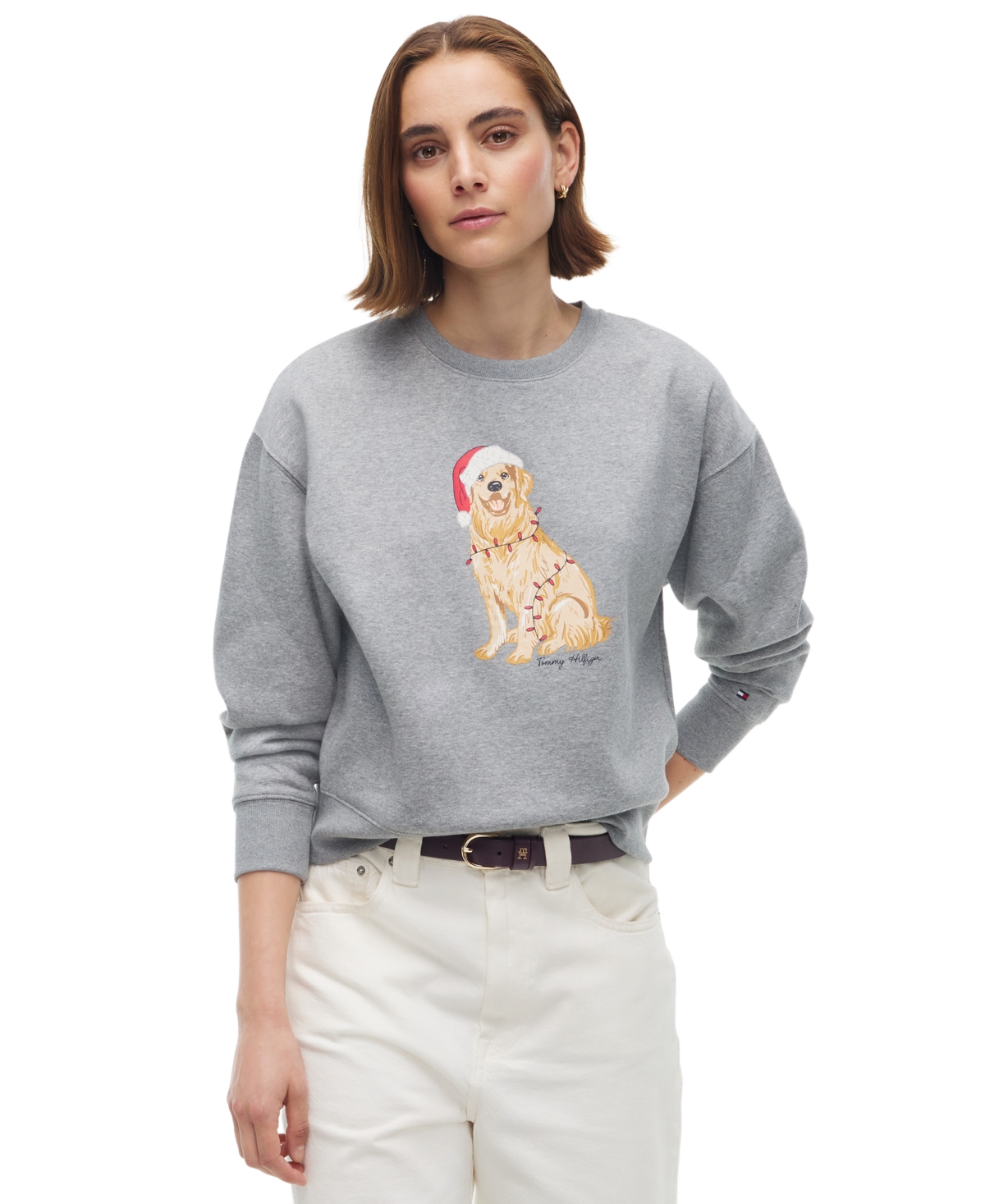 Click here for Tommy Hilfiger Womens Holiday Graphic Cotton-Blend... prices