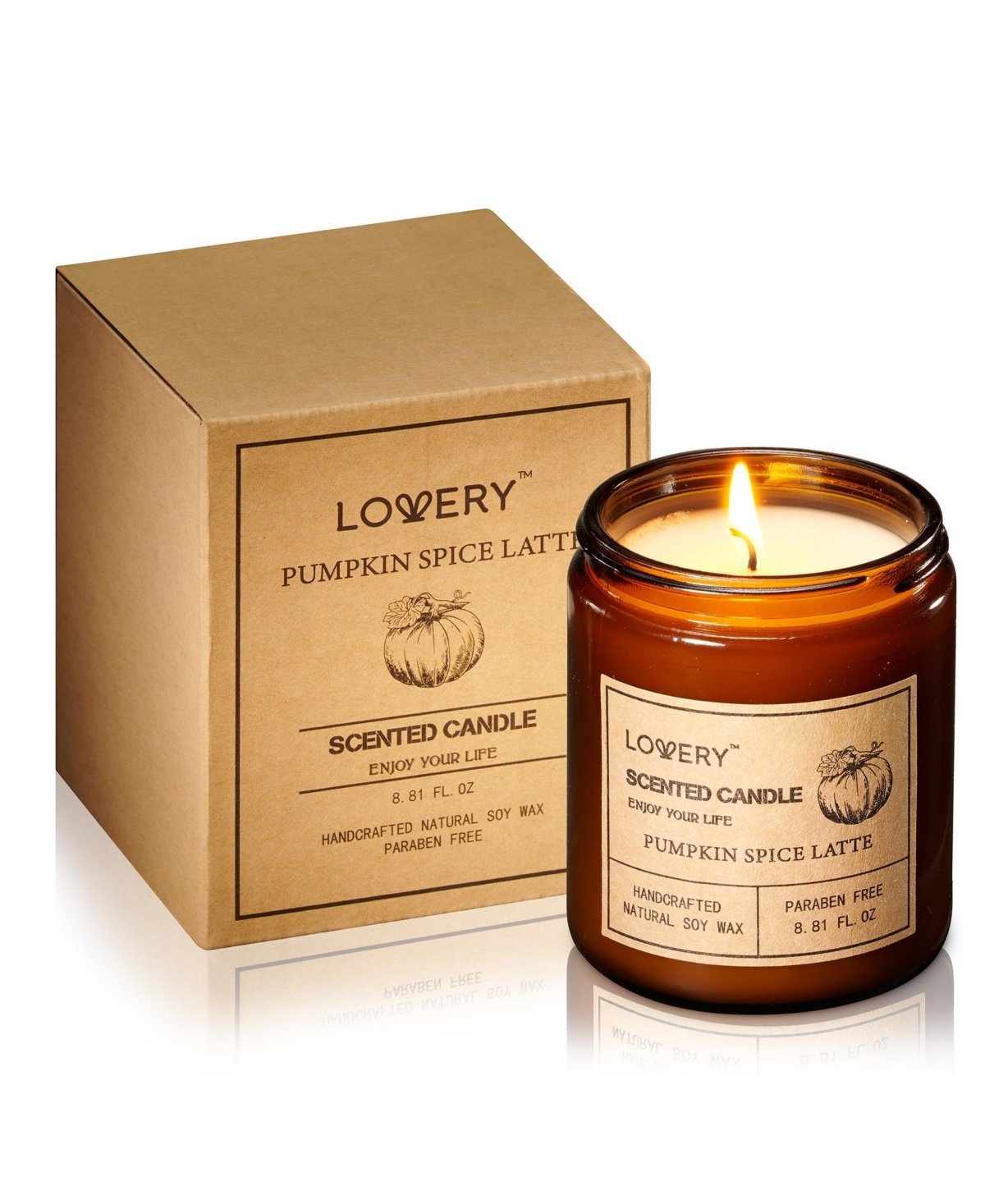 Click here for Lovery Pumpkin Spice Latte Candle Gift Set  9oz Ho... prices