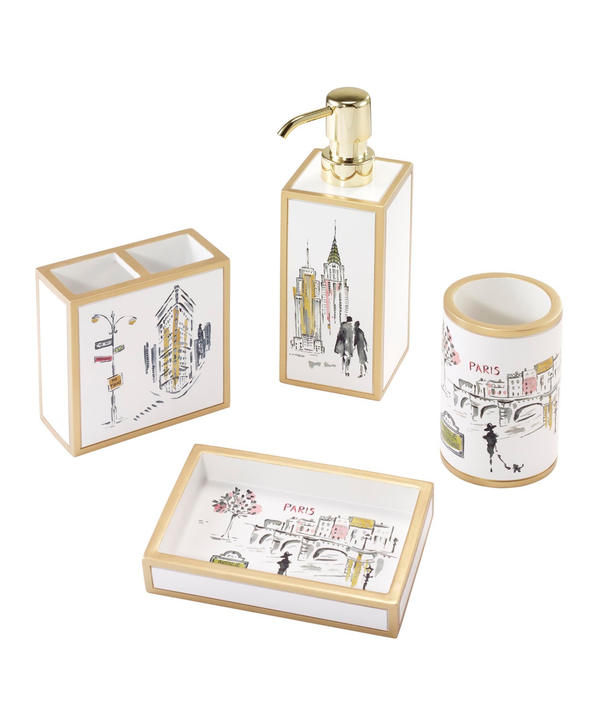 Click here for Nicole Miller City Girl 4-Piece Bath Accessory Set... prices