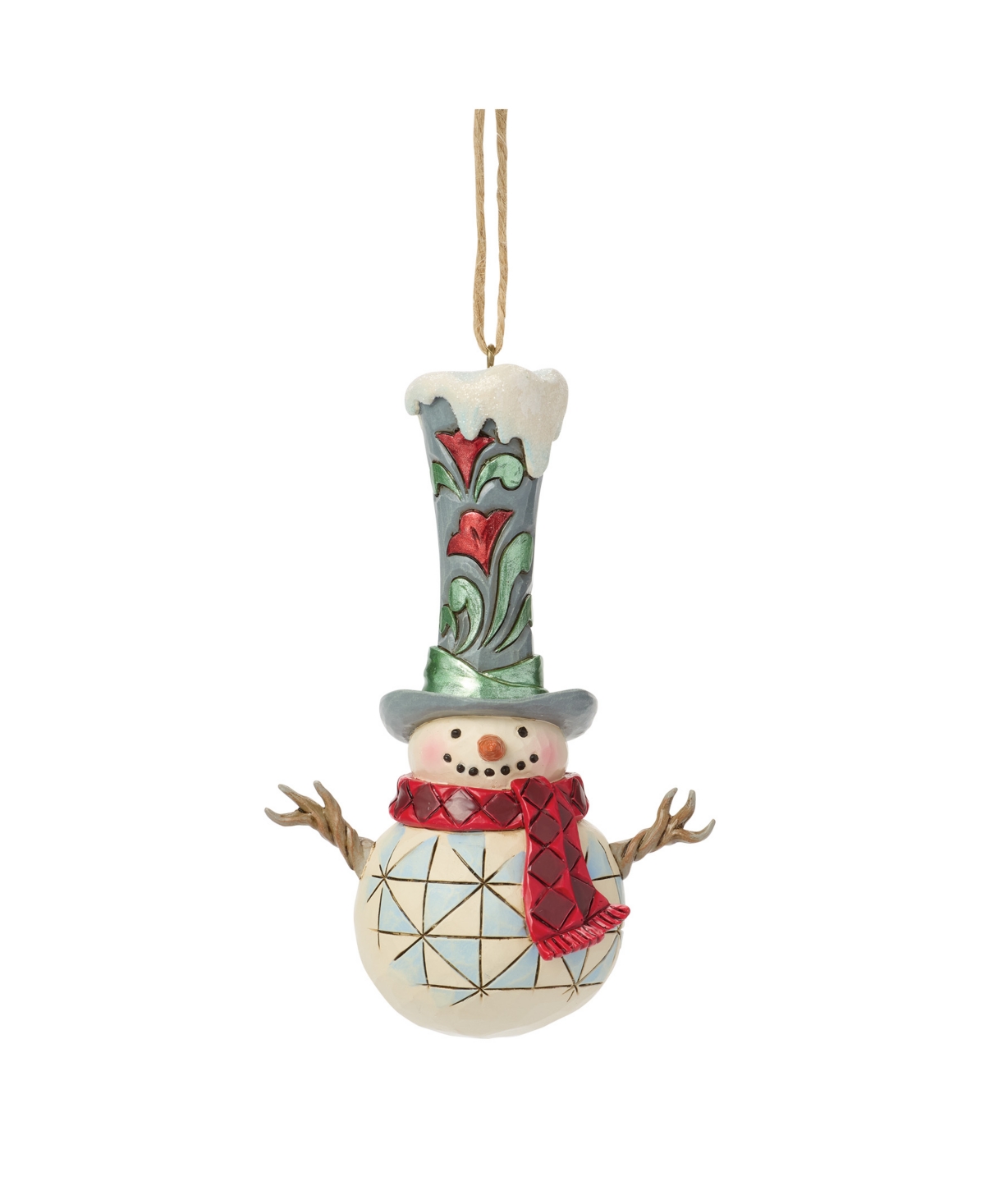 Click here for Jim Shore Heartwood Creek Snowman with Tall Top Ha... prices