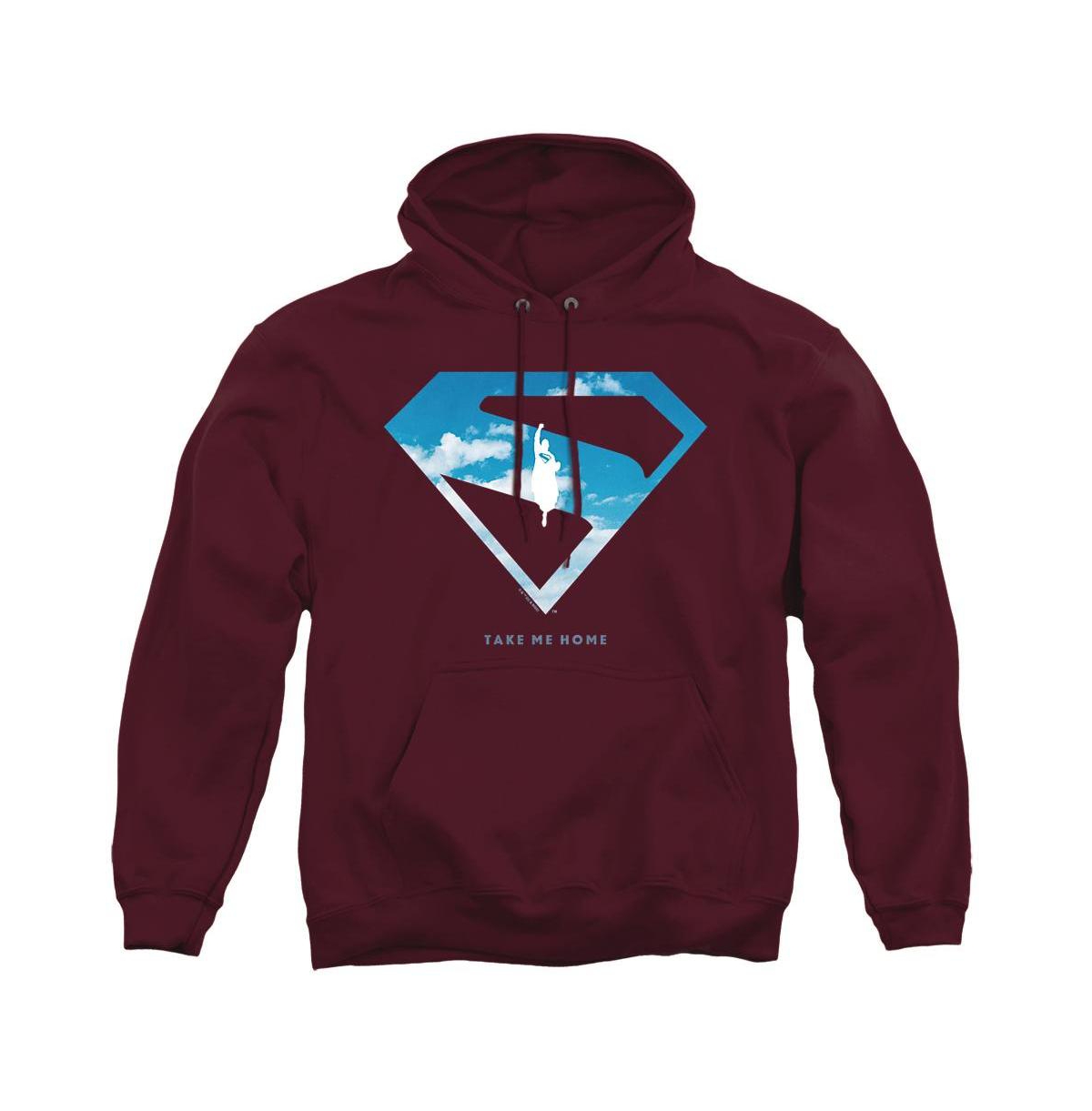 Click here for Superman Mens Cloud Shield Graphic Kangaroo-Pocket... prices
