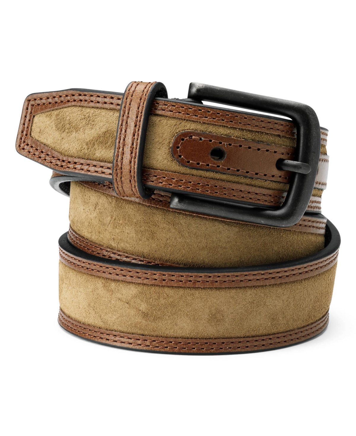 Click here for Lands End Mens Rugged Leather Belt - Light brown m... prices