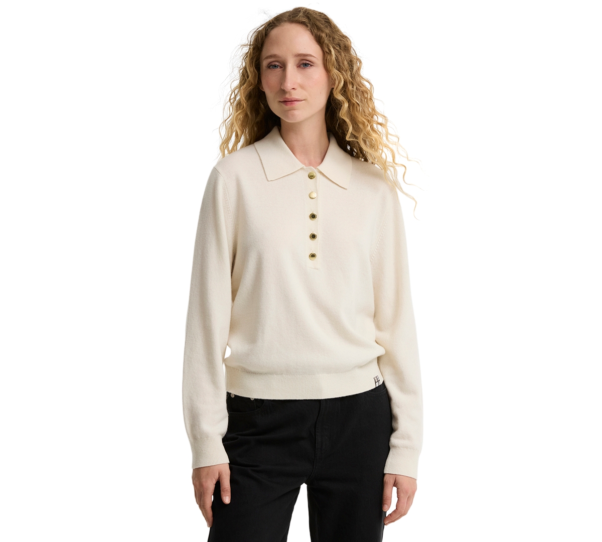 Click here for Barbour Womens Wynn Merino Wool Polo Sweater - Clo... prices
