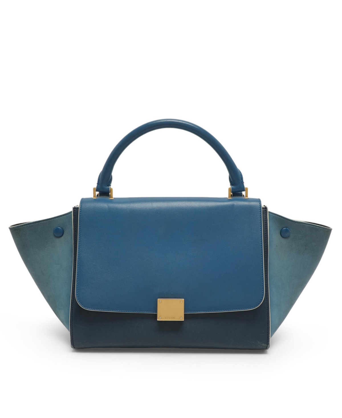 Click here for Pre-Owned Celine Womens Small Trapeze Tricolor Lea... prices