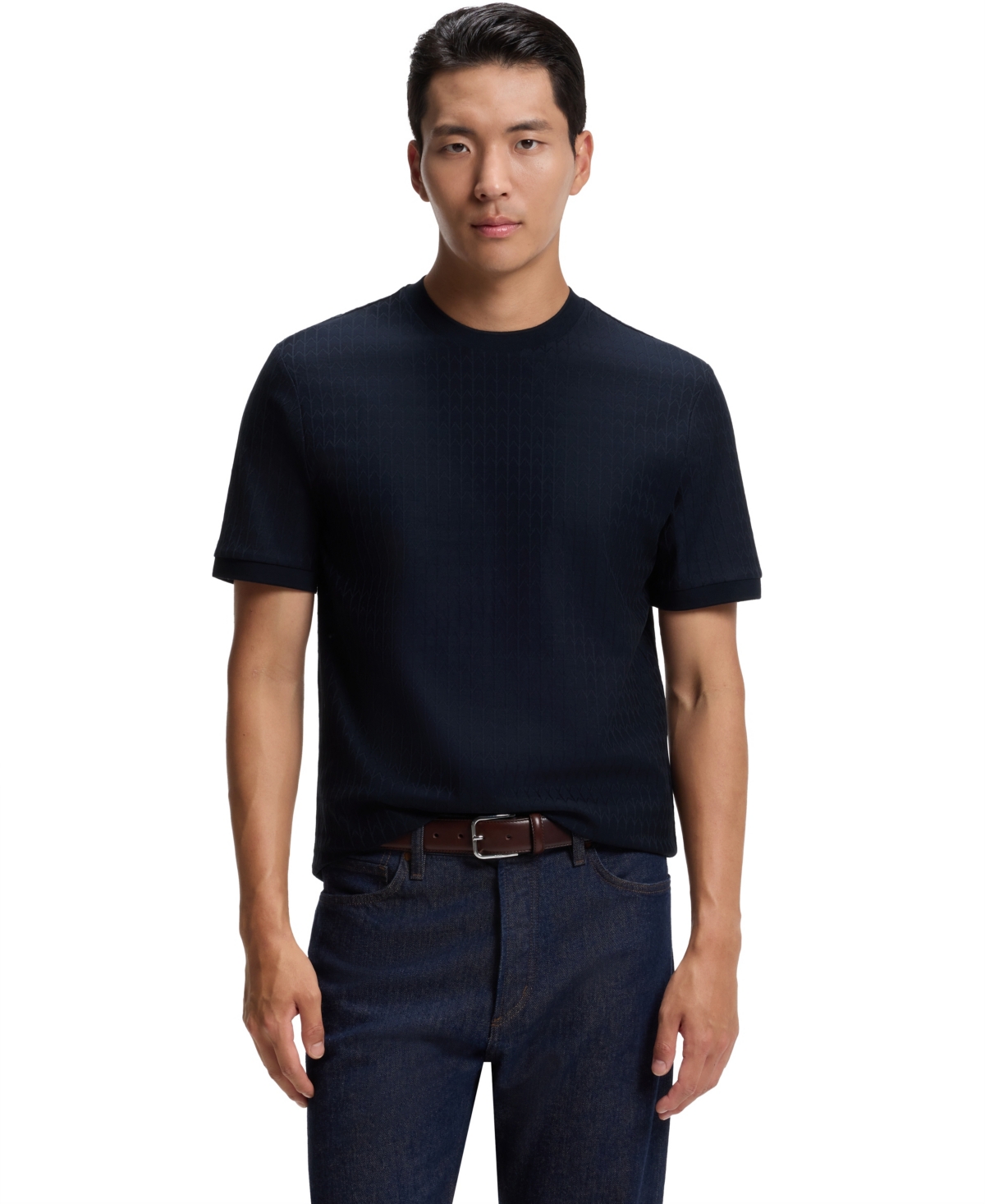 Click here for Boss by Hugo Boss Mens Cotton Regular-Fit Geometri... prices