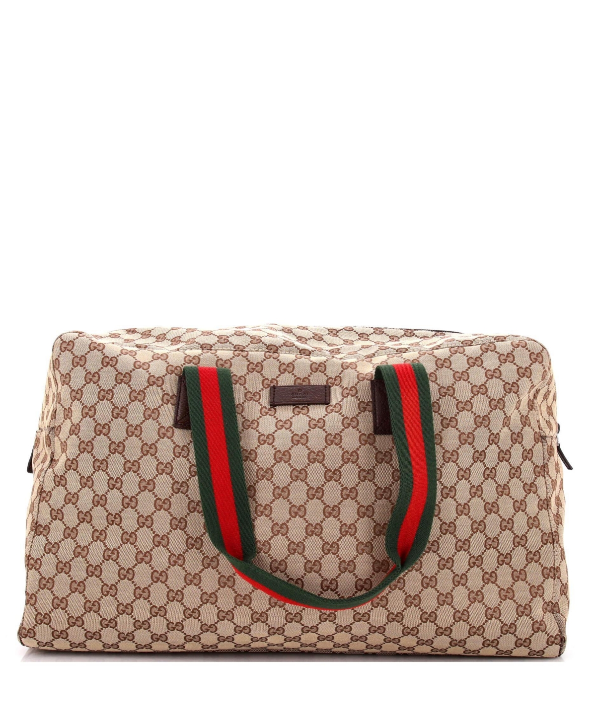 Click here for Pre-Owned Gucci Large Web Carry On Duffle Bag Gg C... prices