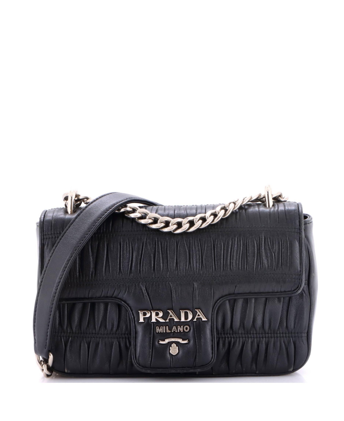 Click here for Pre-Owned Prada Small Chain Flap Shoulder Bag Napp... prices